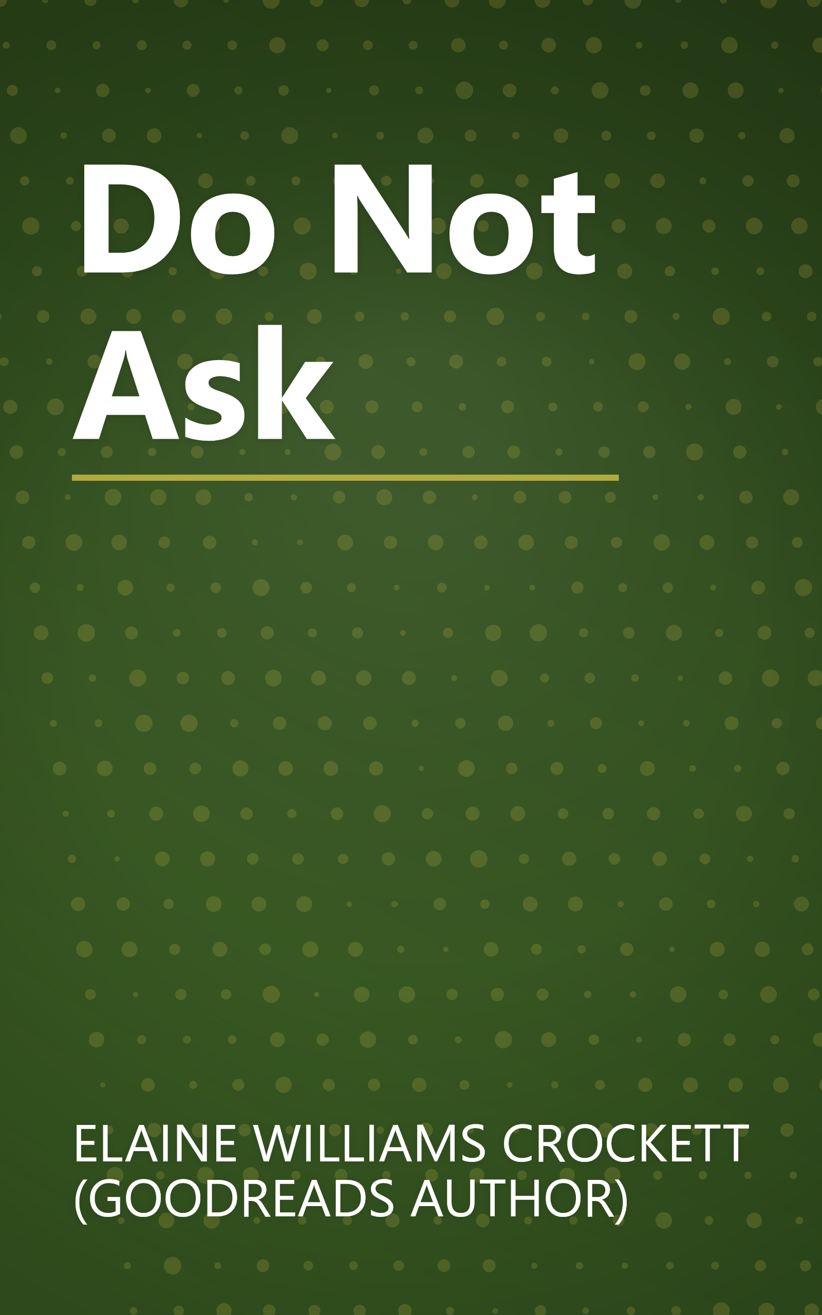 Do Not Ask book cover