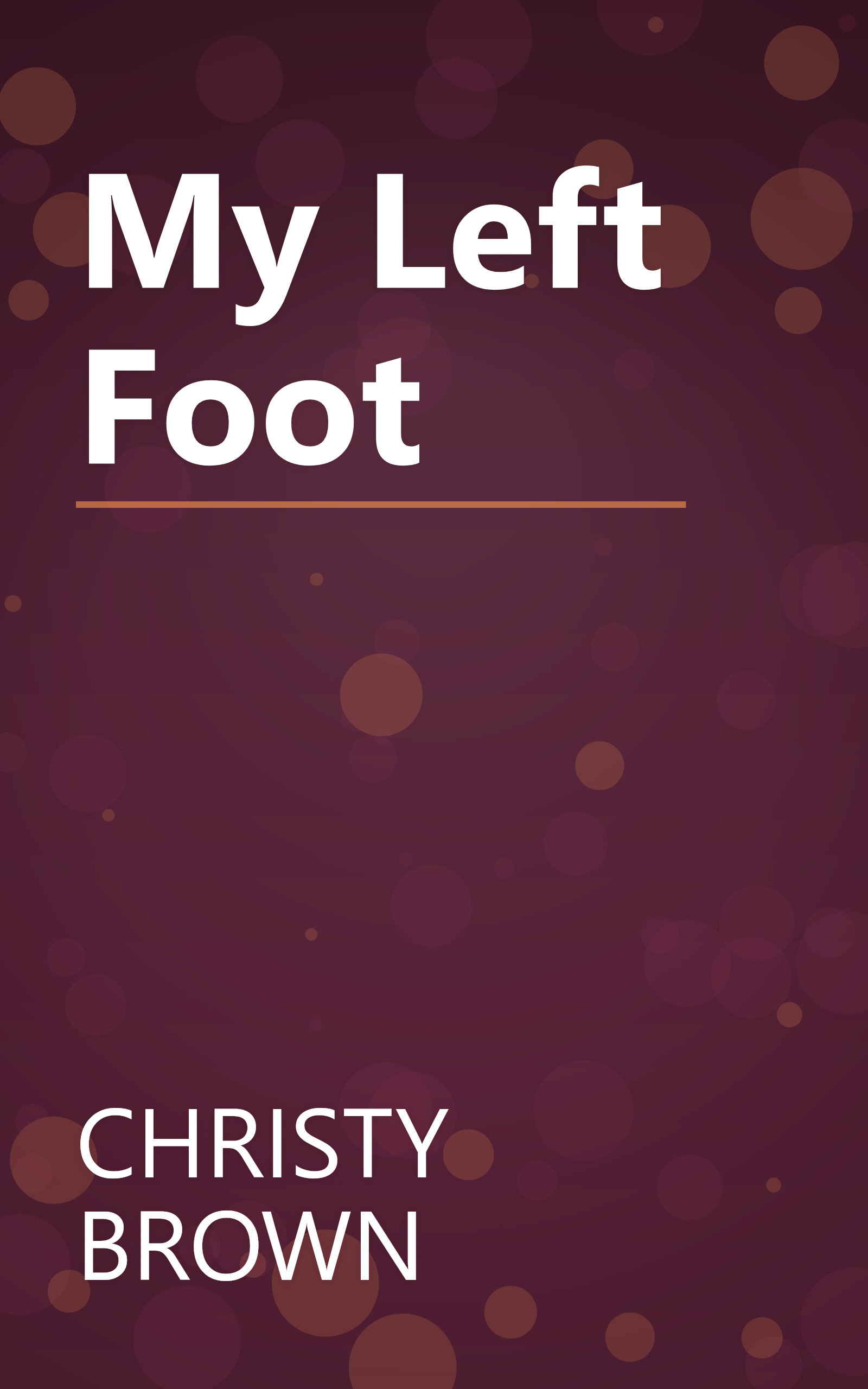 My Left Foot book cover