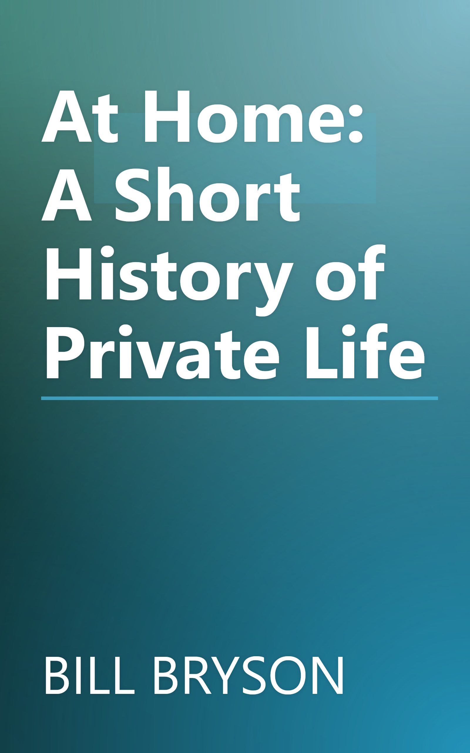 At Home: A Short History of Private Life book cover