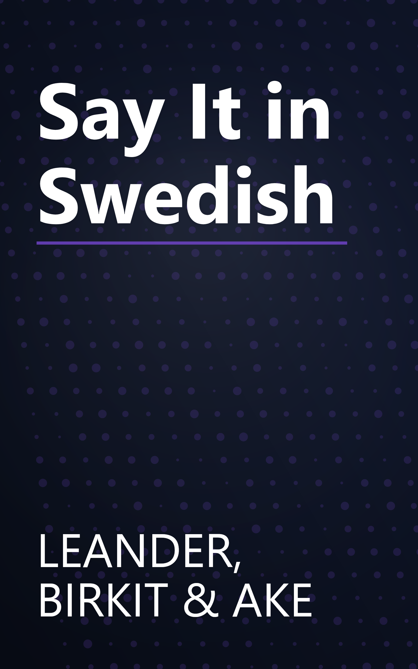 Say It in Swedish book cover