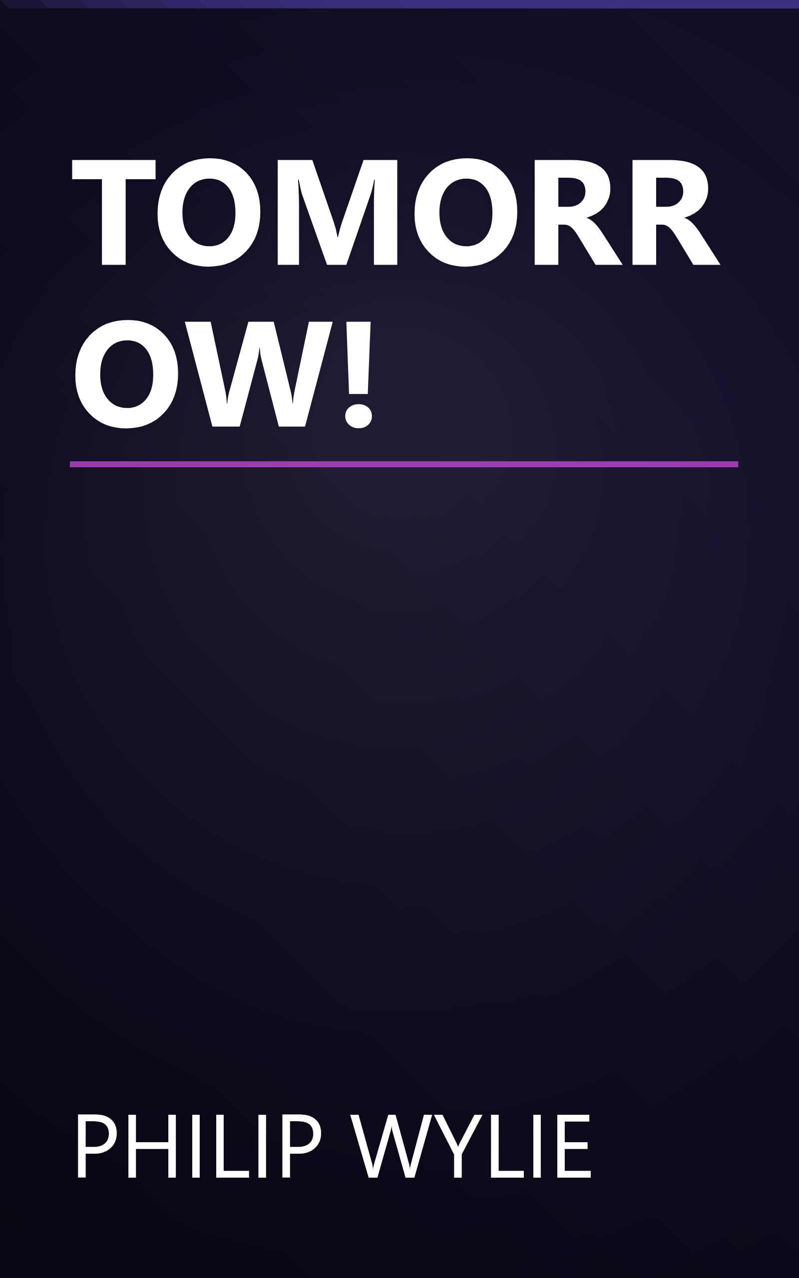 TOMORROW! book cover