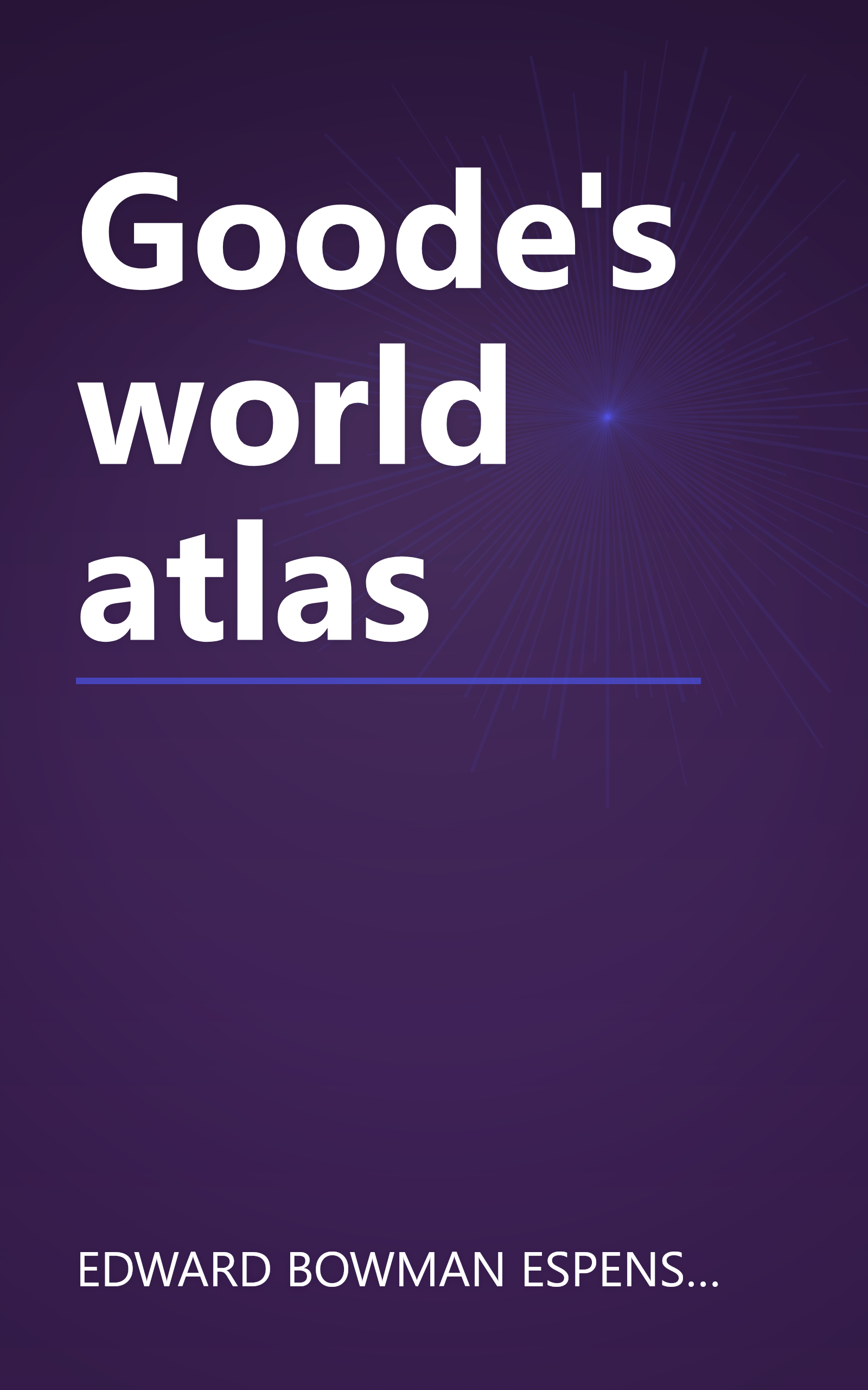 Goode's world atlas book cover