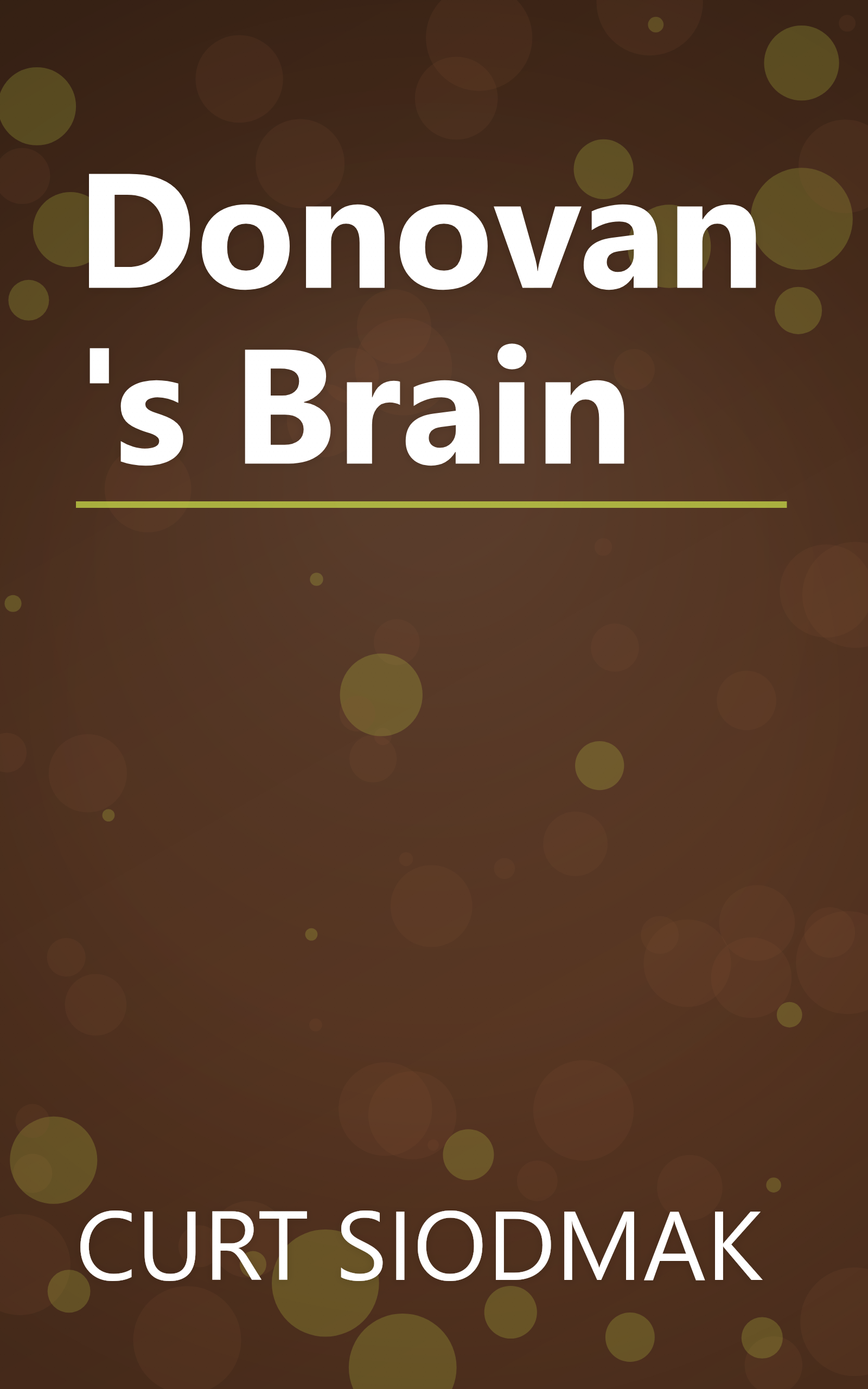Donovan's Brain book cover