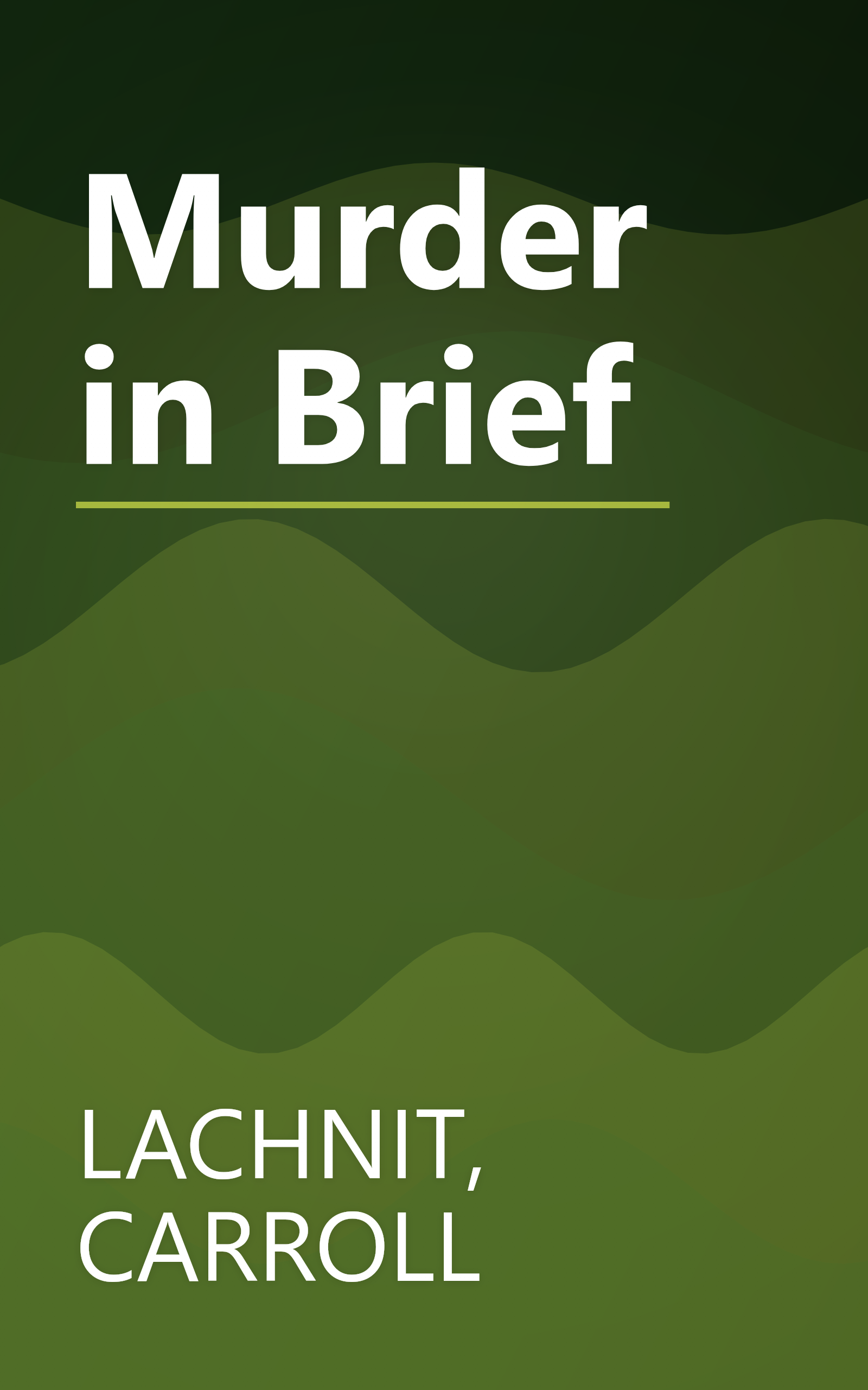 Murder in Brief book cover