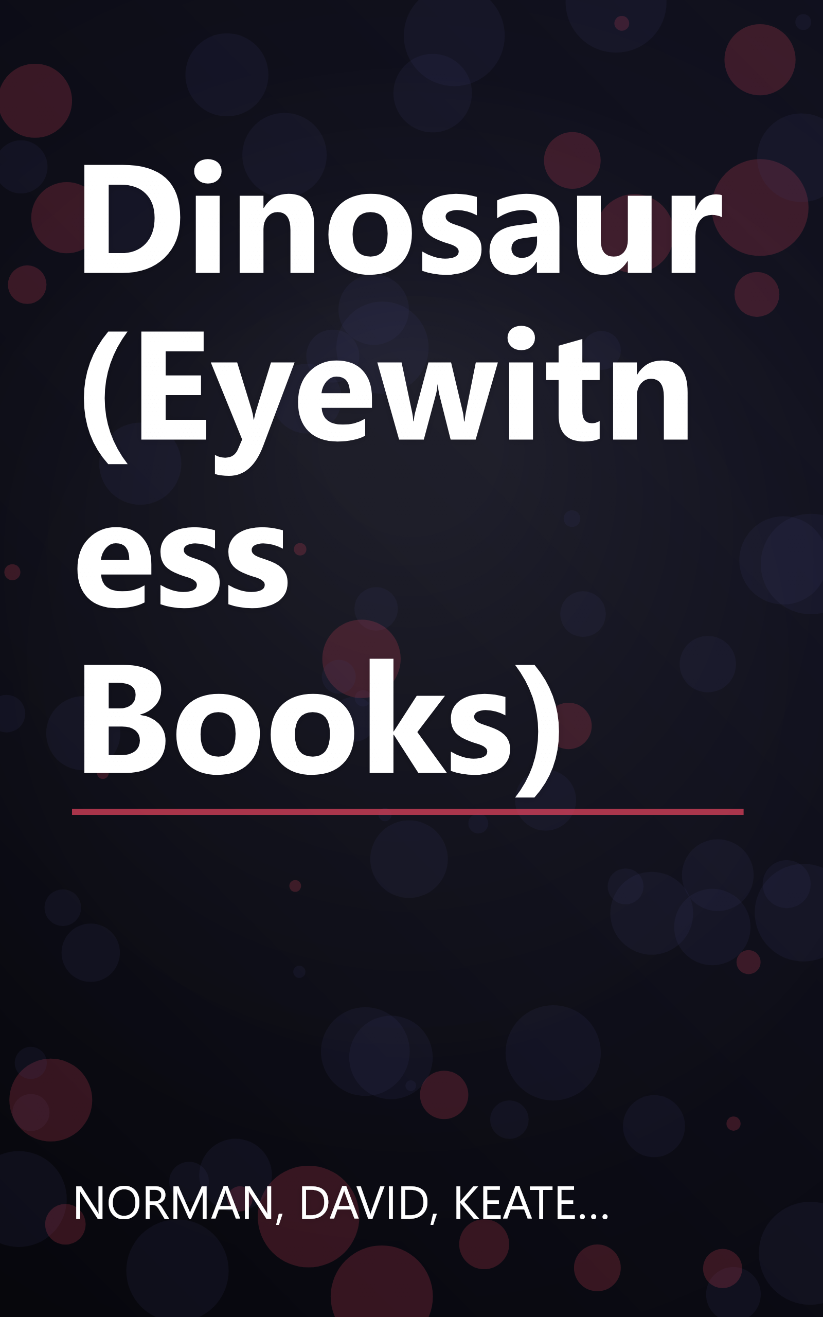 Dinosaur (Eyewitness Books) book cover