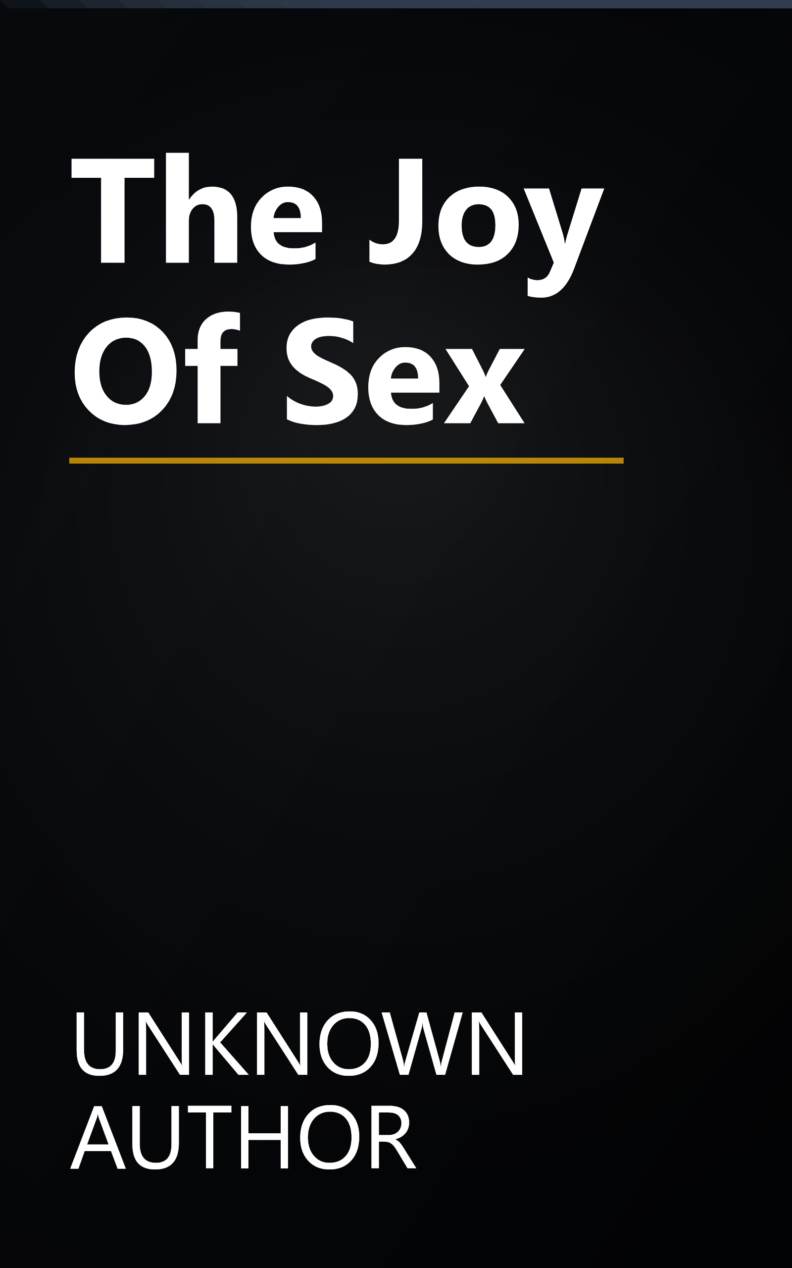 The Joy Of Sex book cover