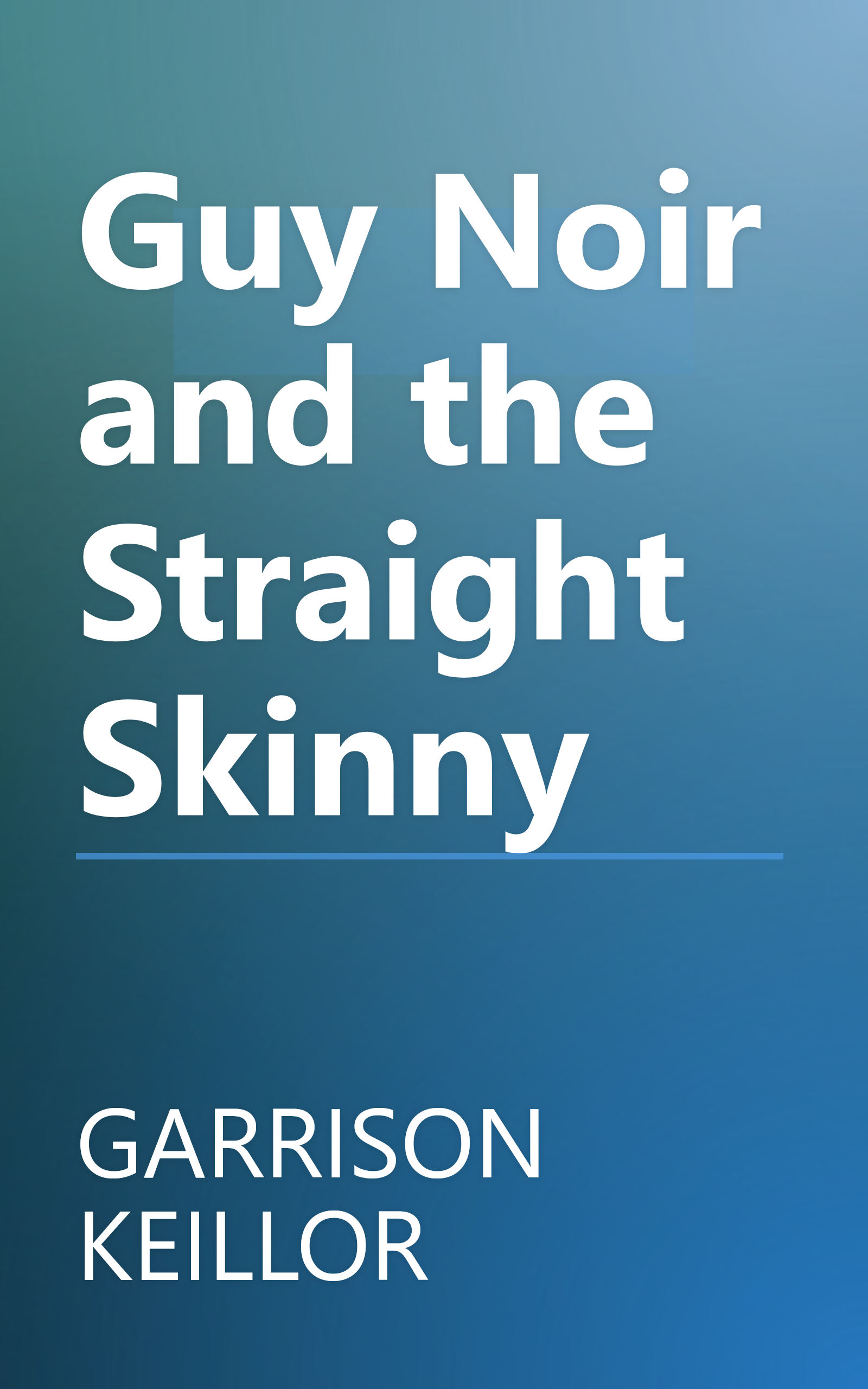 Guy Noir and the Straight Skinny book cover