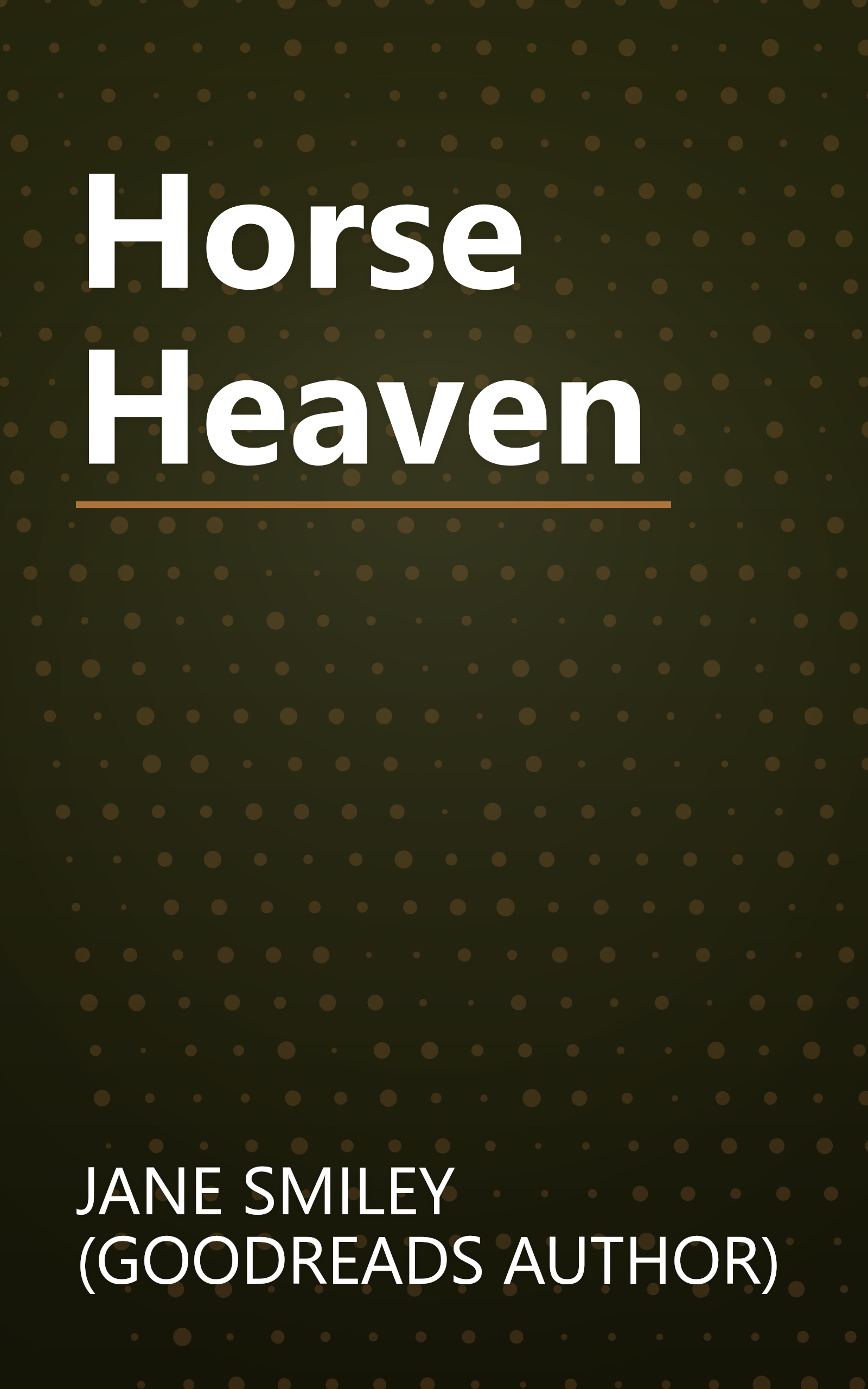 Horse Heaven book cover
