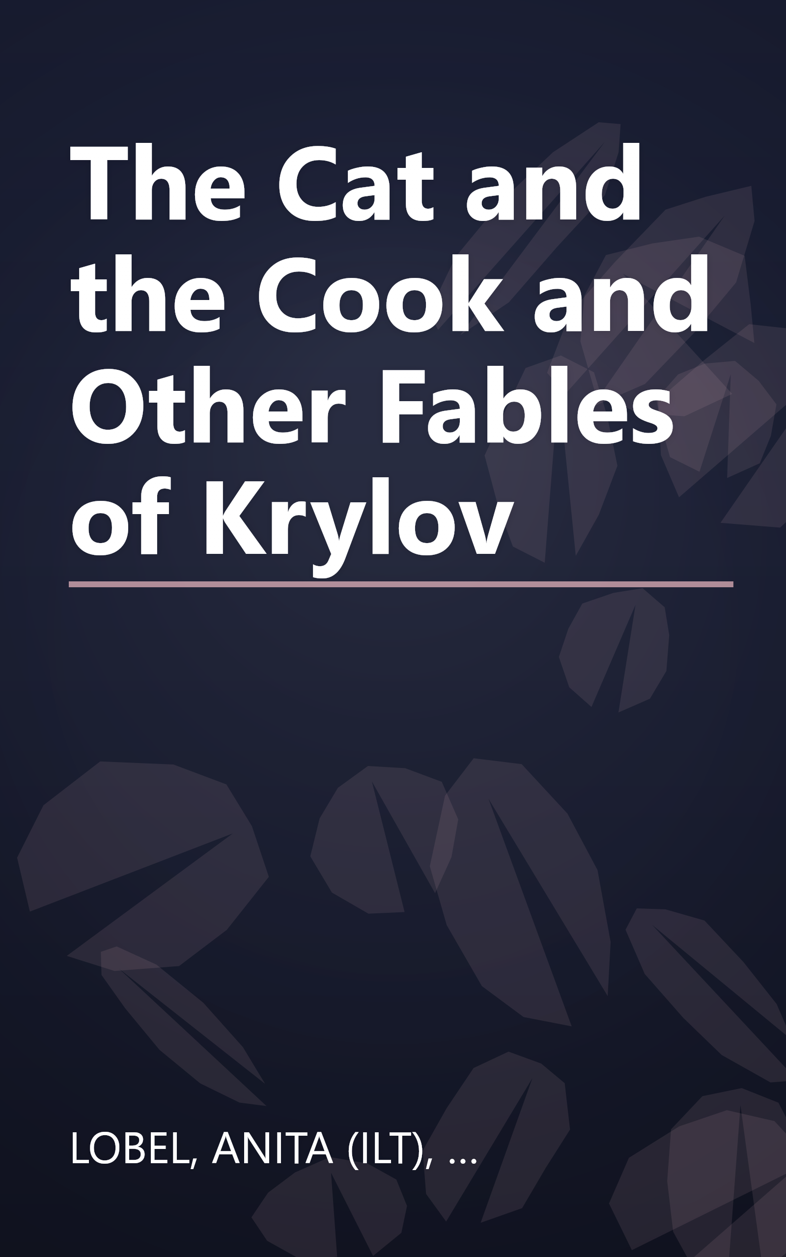The Cat and the Cook and Other Fables of Krylov book cover