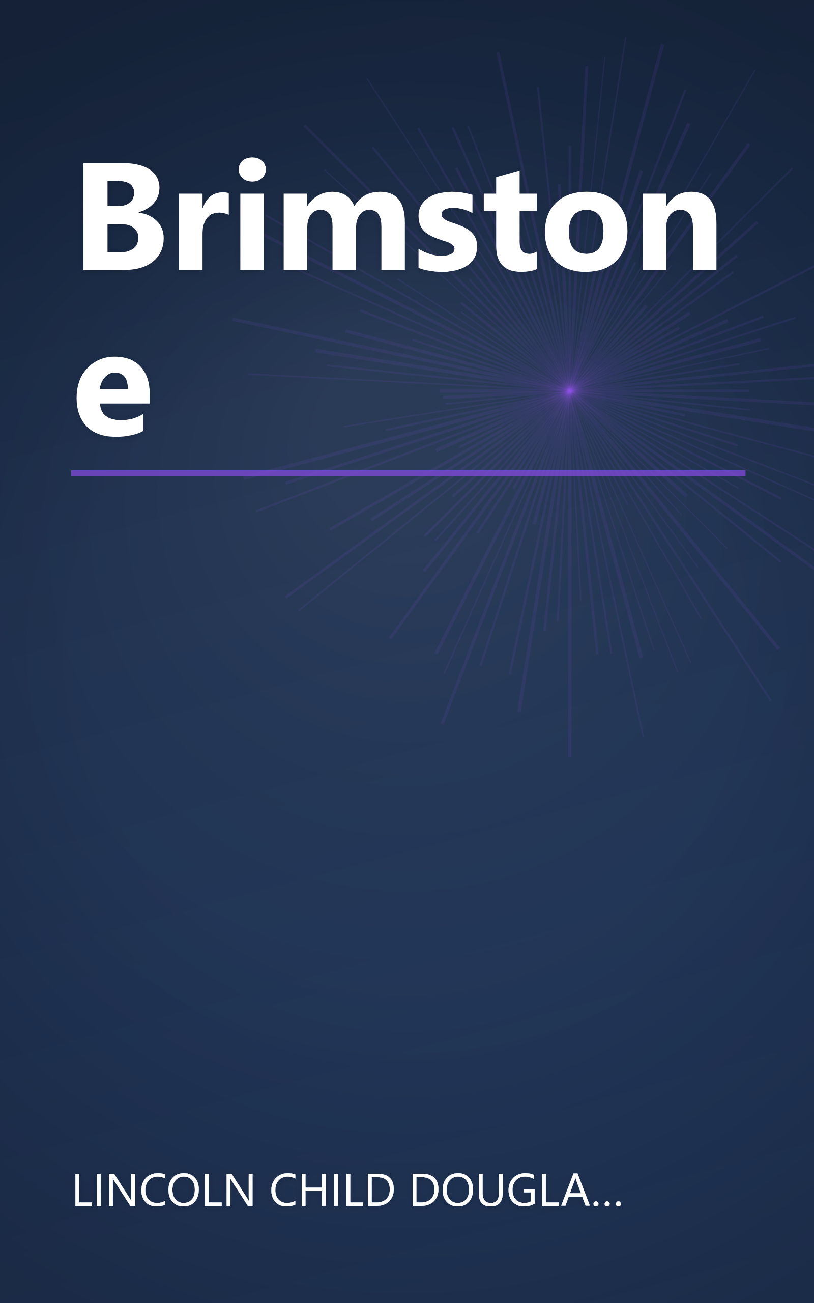 Brimstone book cover