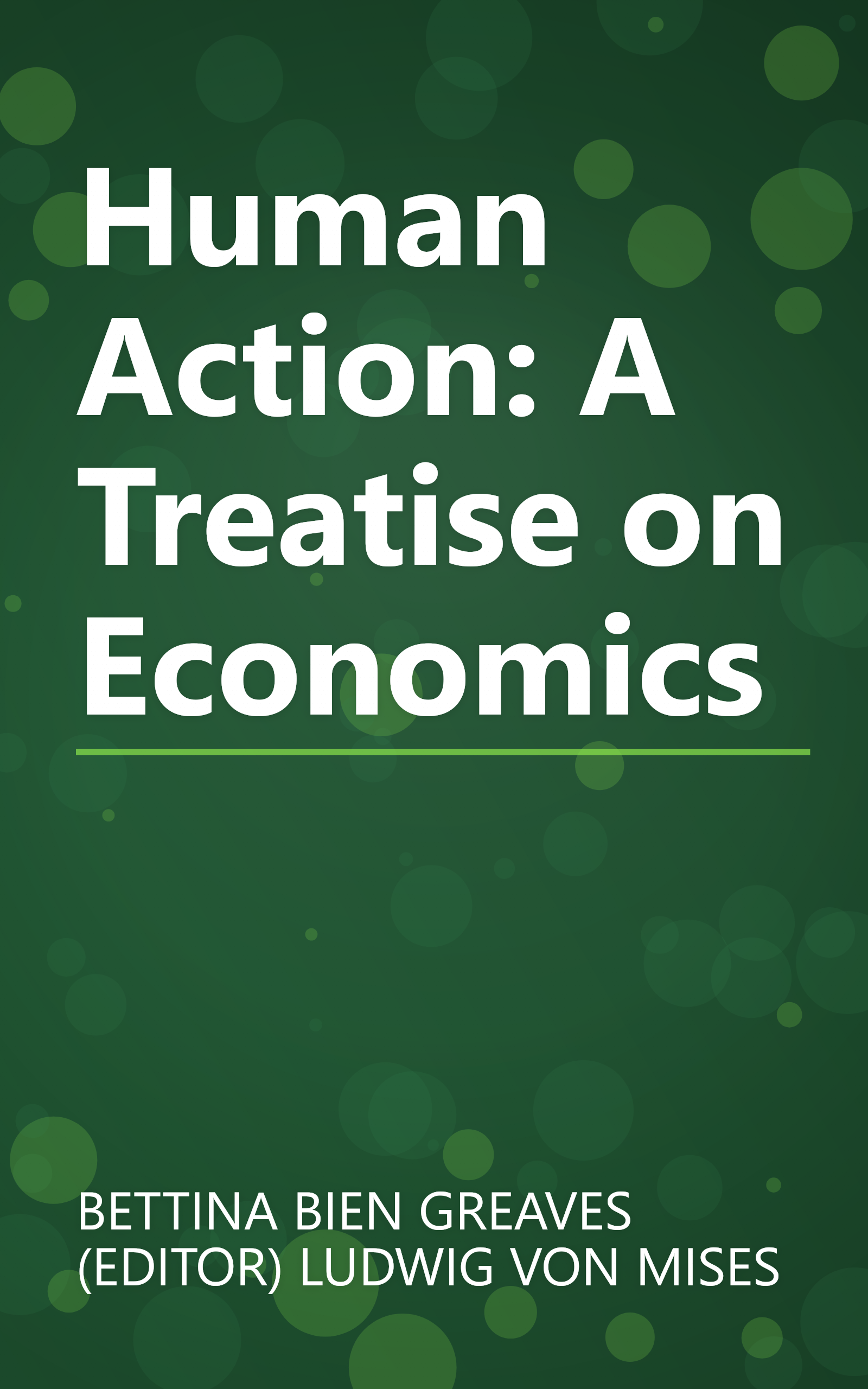 Human Action: A Treatise on Economics book cover