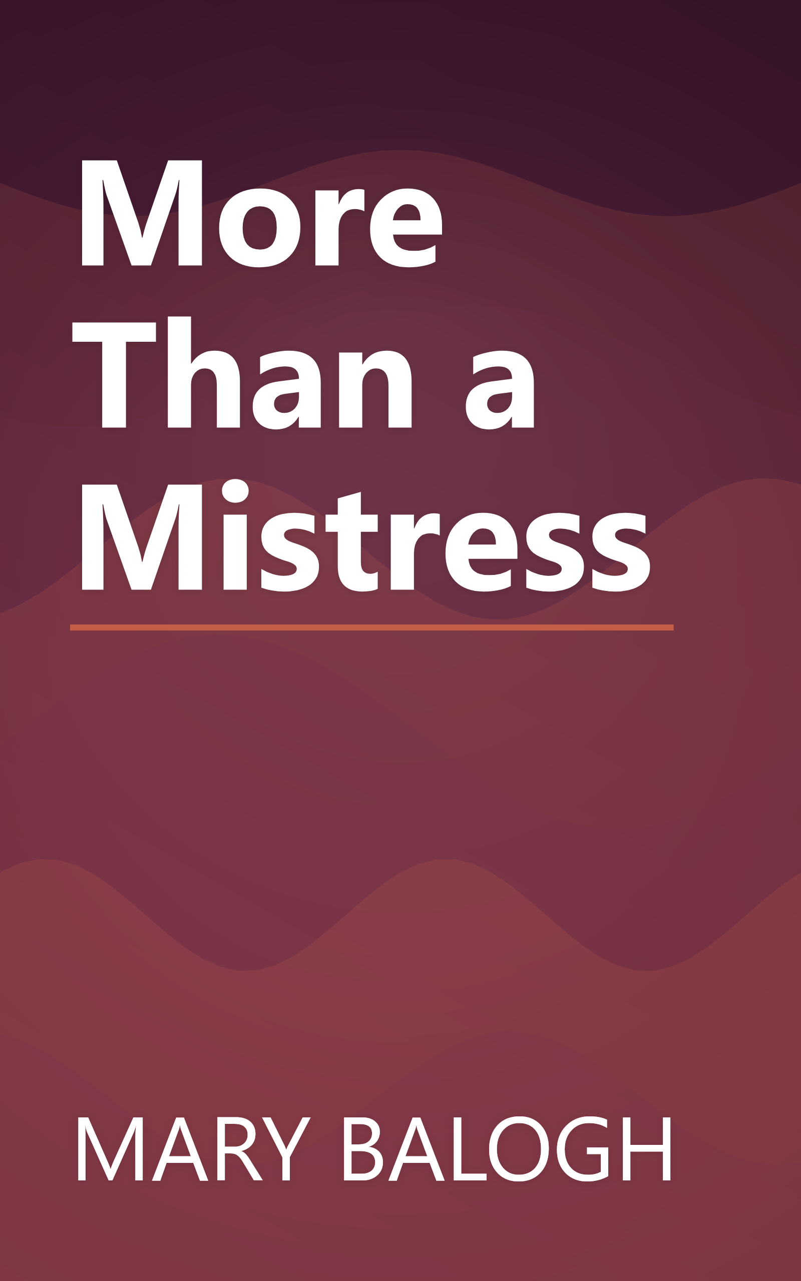 More Than a Mistress book cover