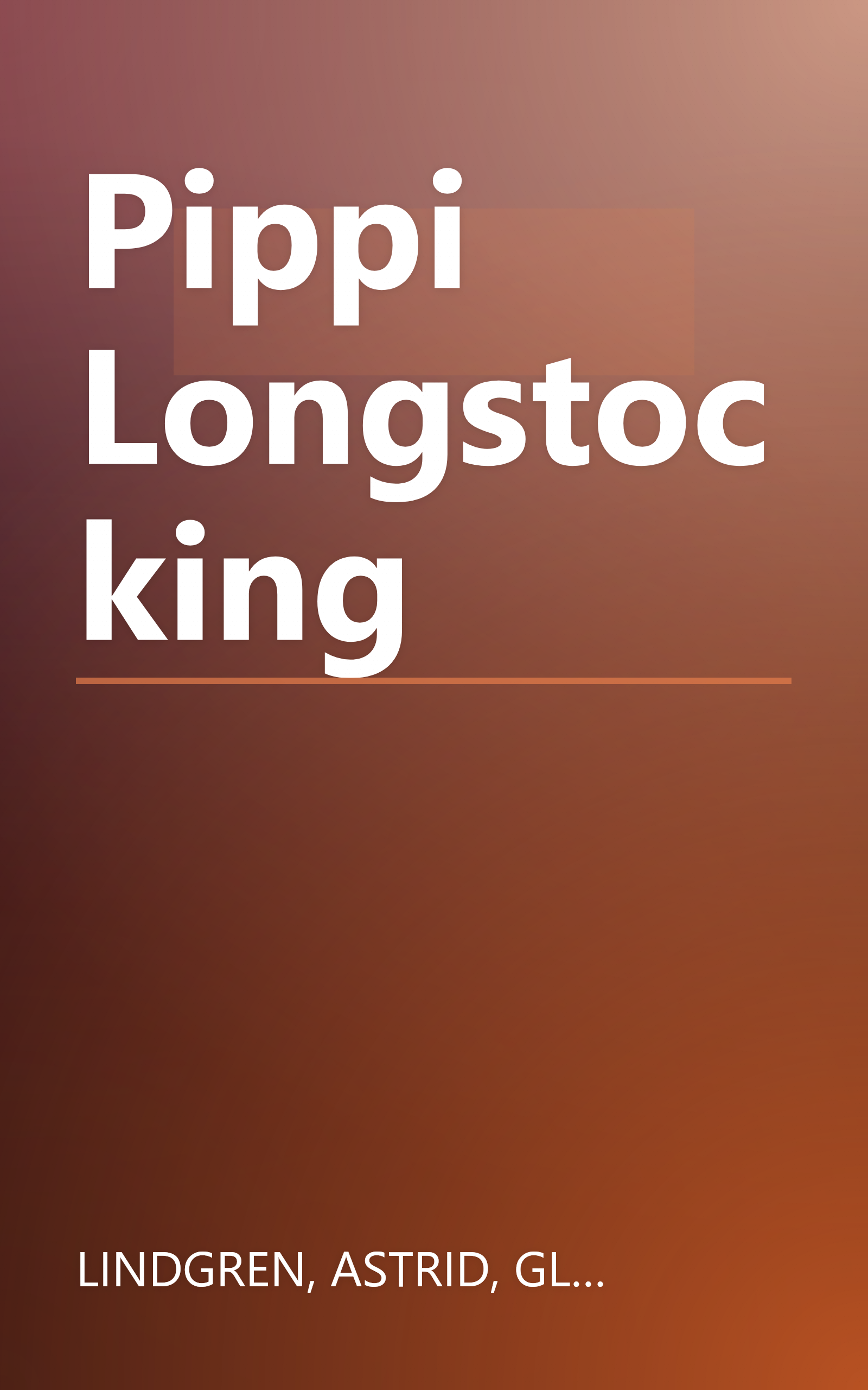 Pippi Longstocking book cover