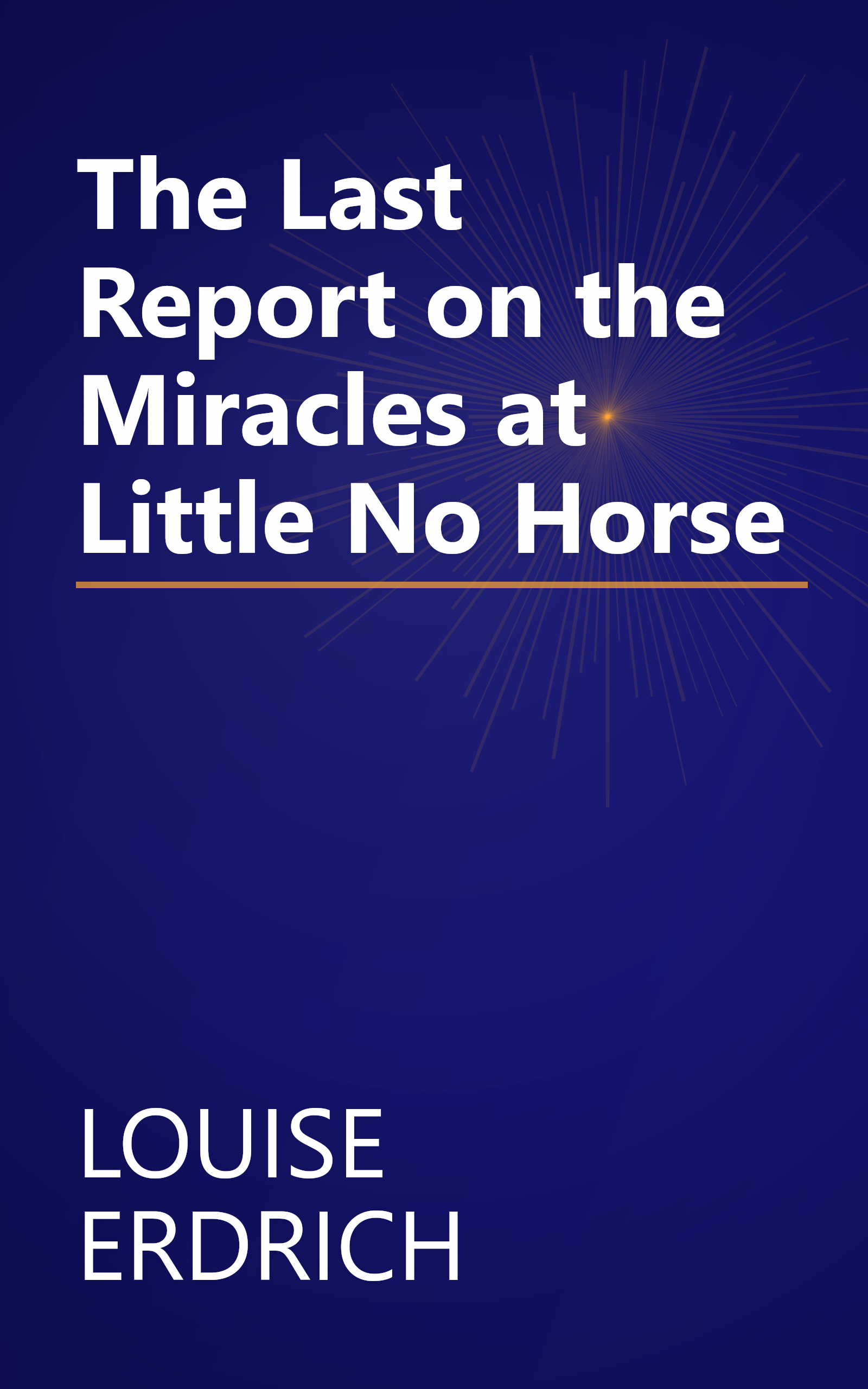 The Last Report on the Miracles at Little No Horse book cover