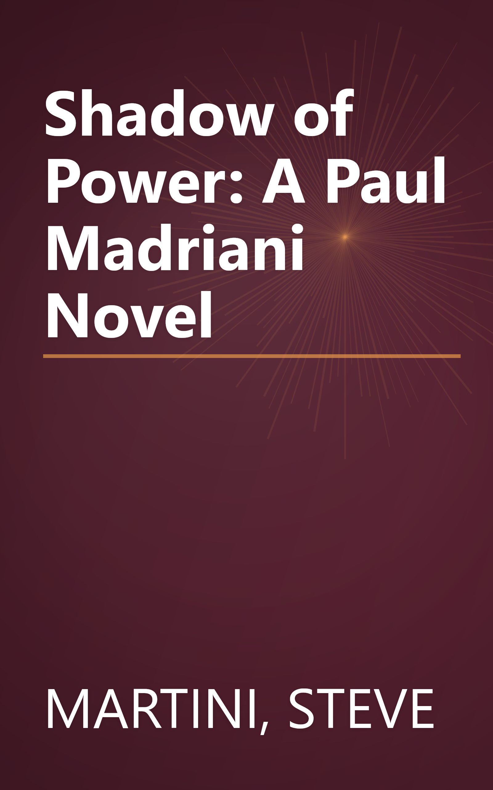 Shadow of Power: A Paul Madriani Novel book cover