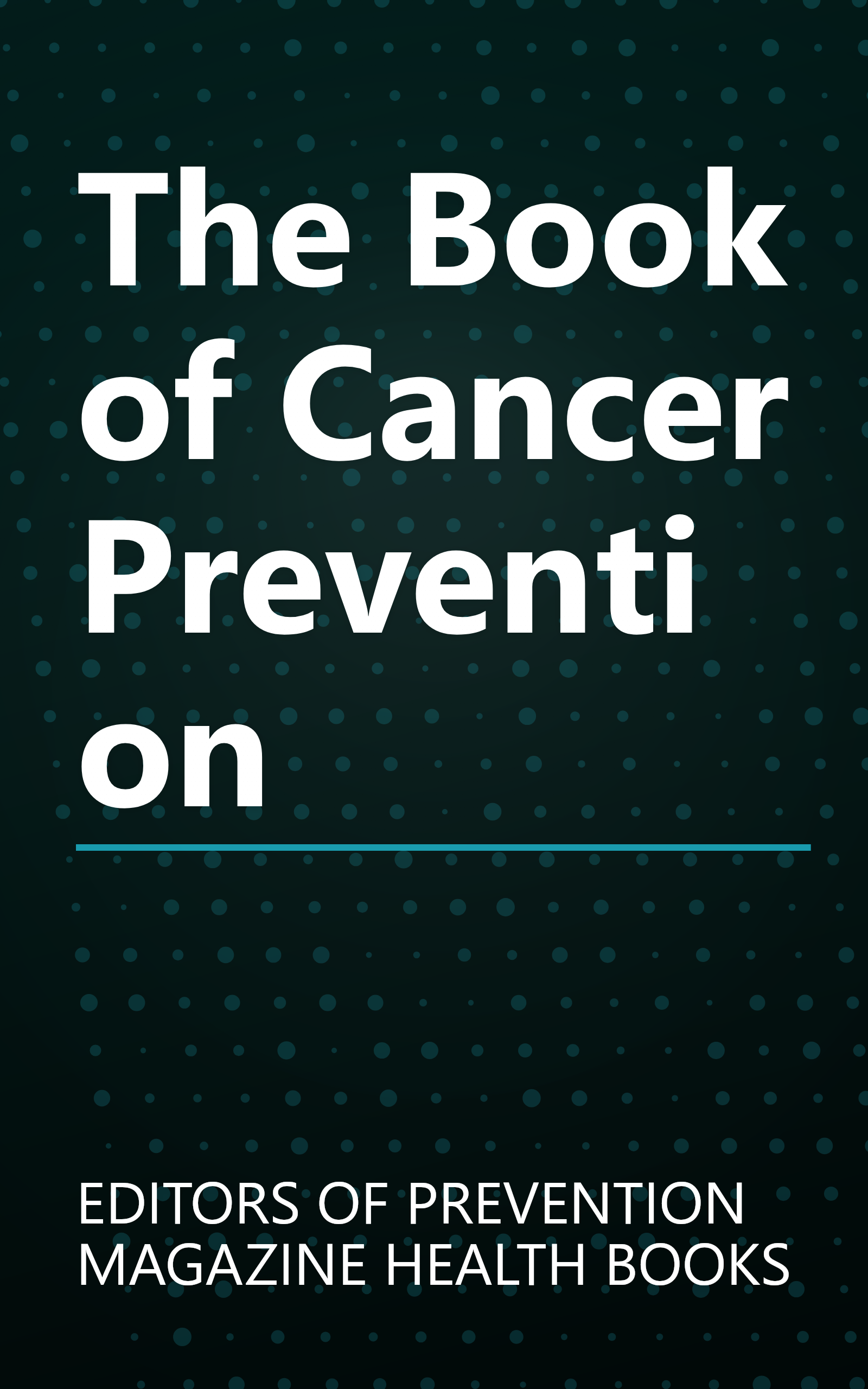 The Book of Cancer Prevention book cover