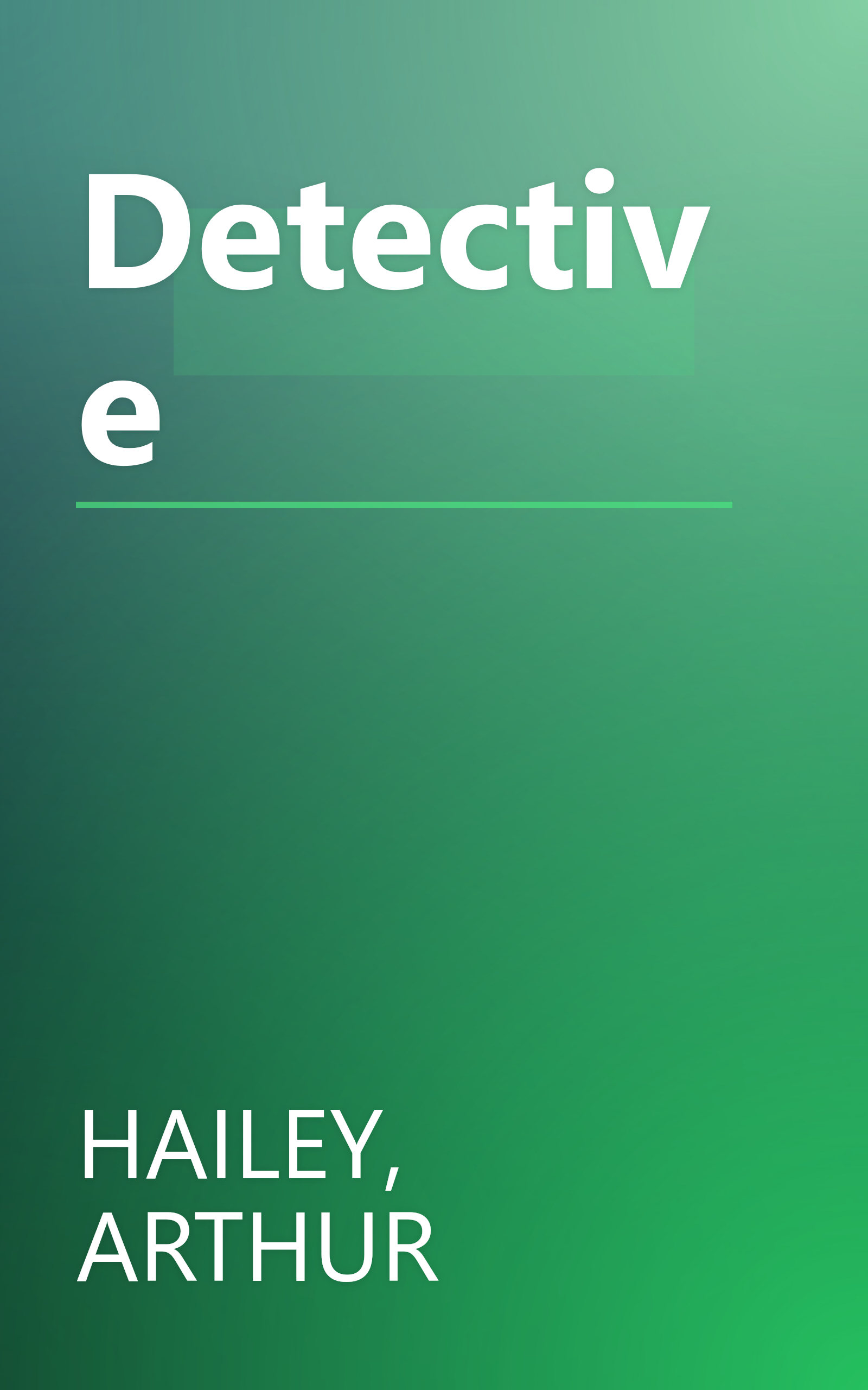 Detective book cover