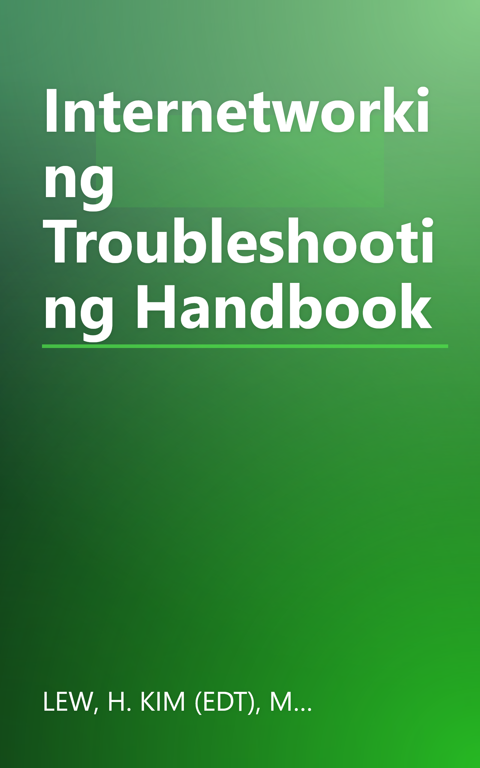 Internetworking Troubleshooting Handbook book cover