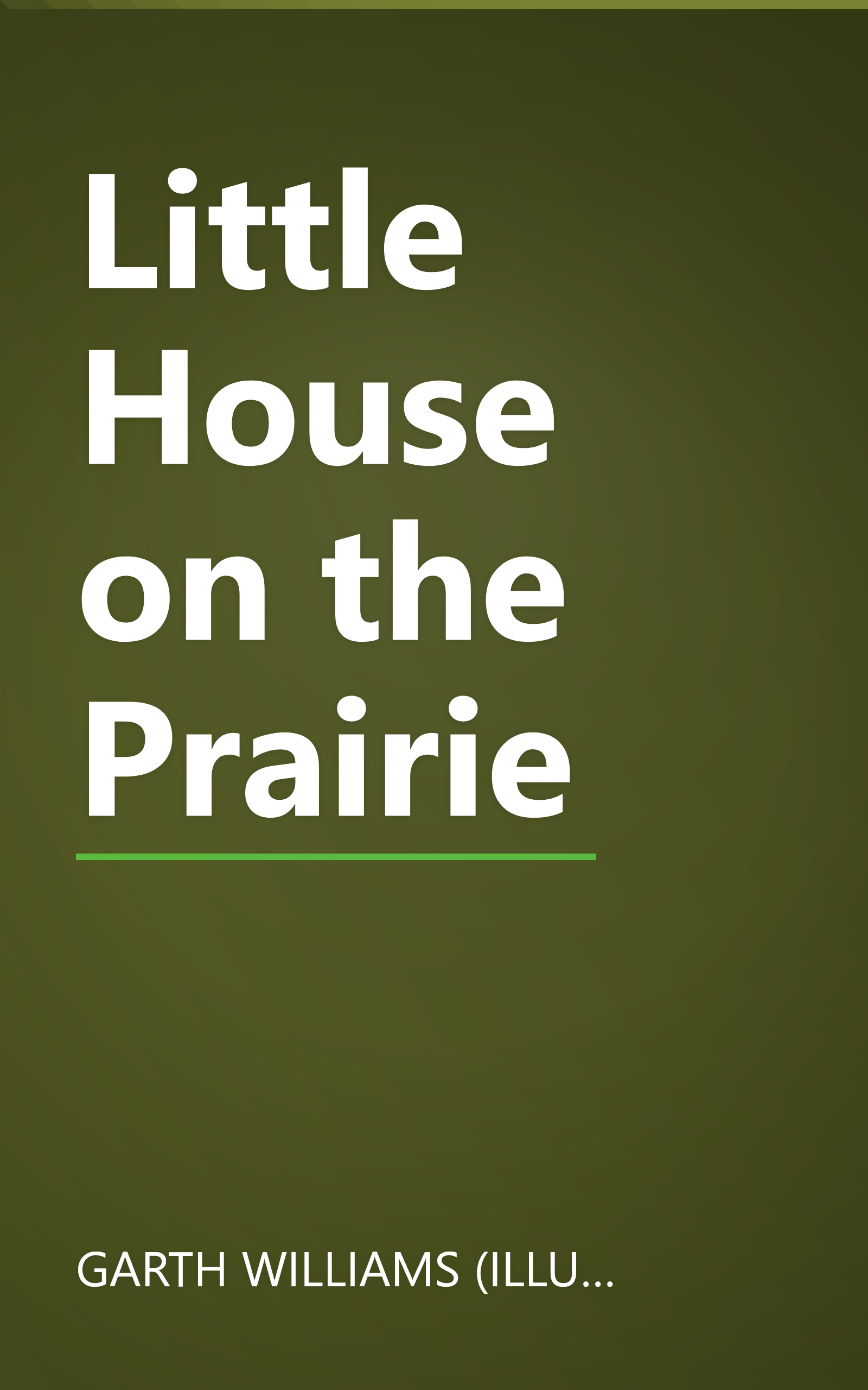 Little House on the Prairie book cover