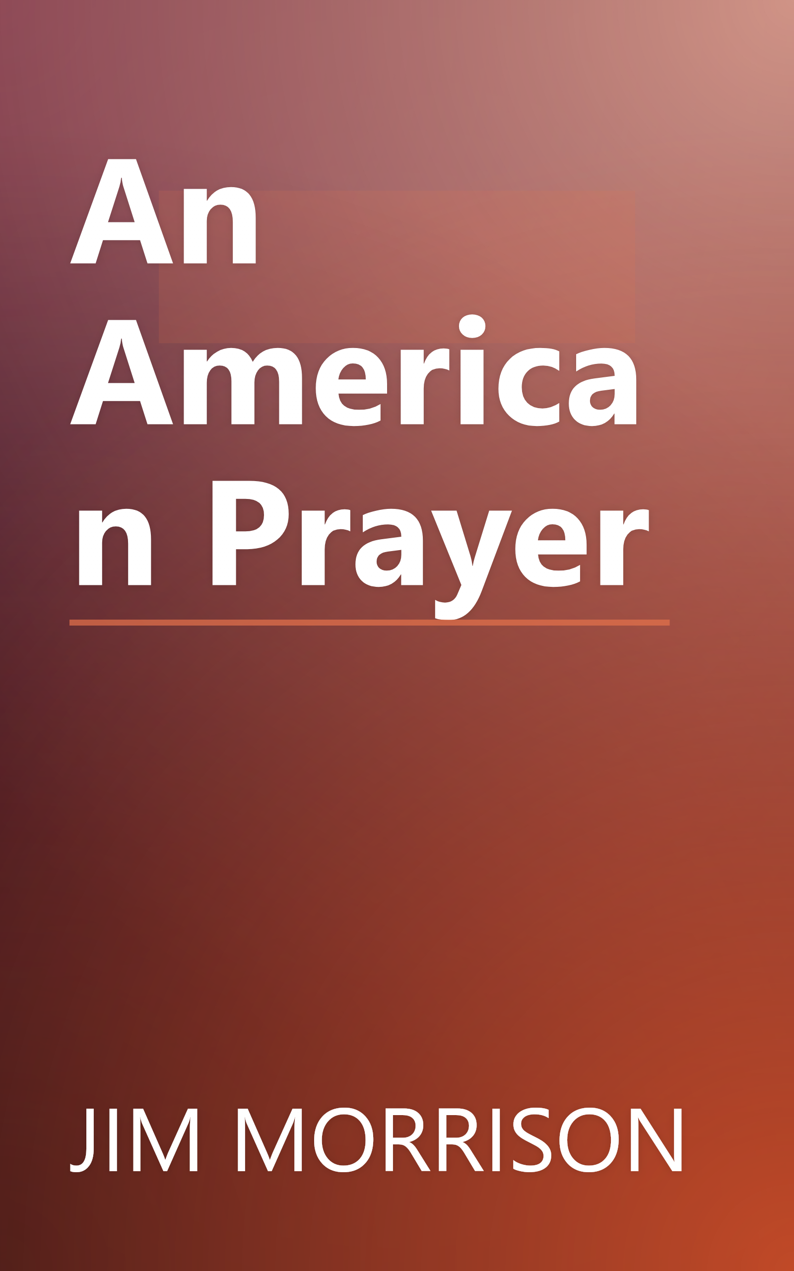An American Prayer book cover