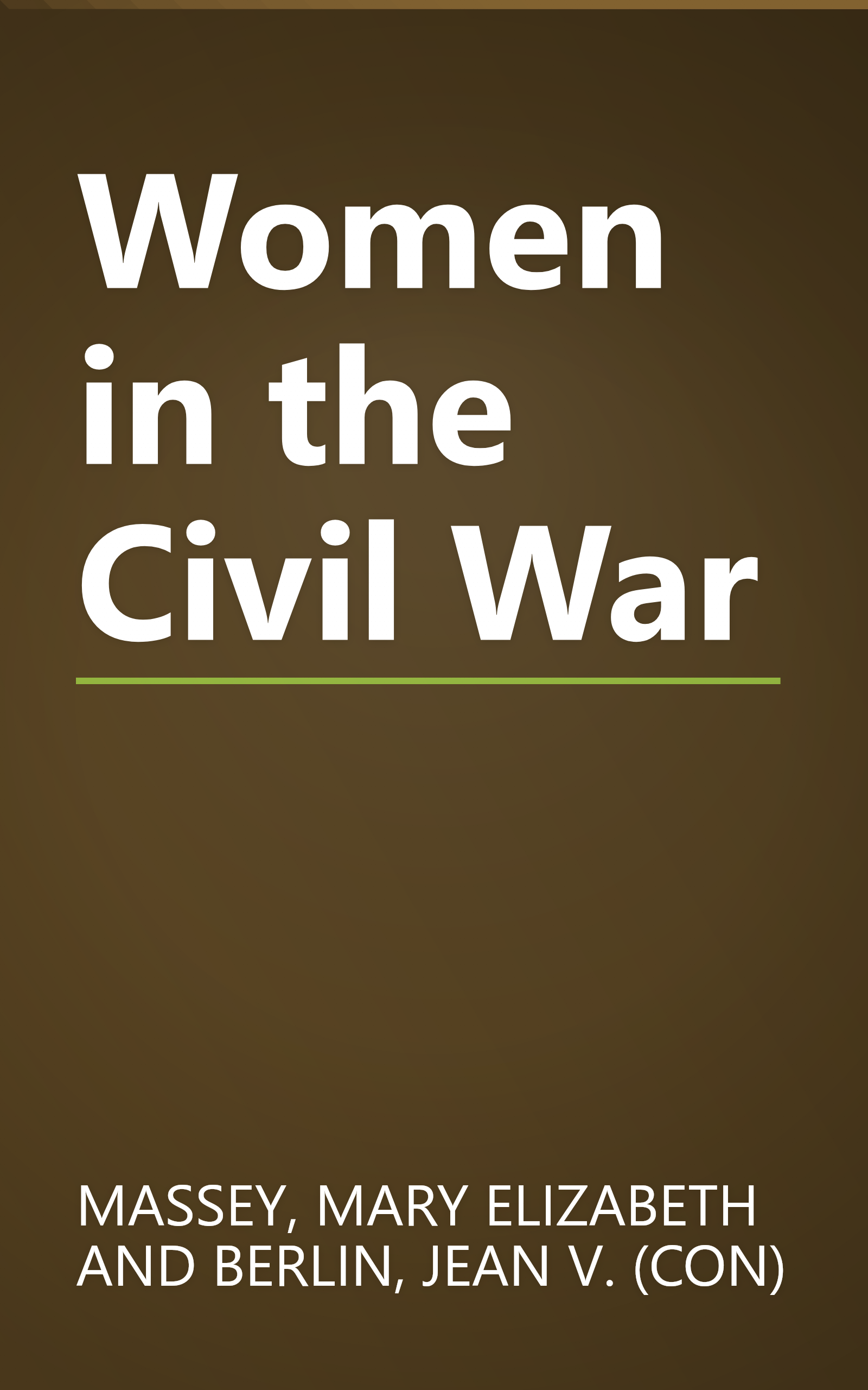 Women in the Civil War book cover