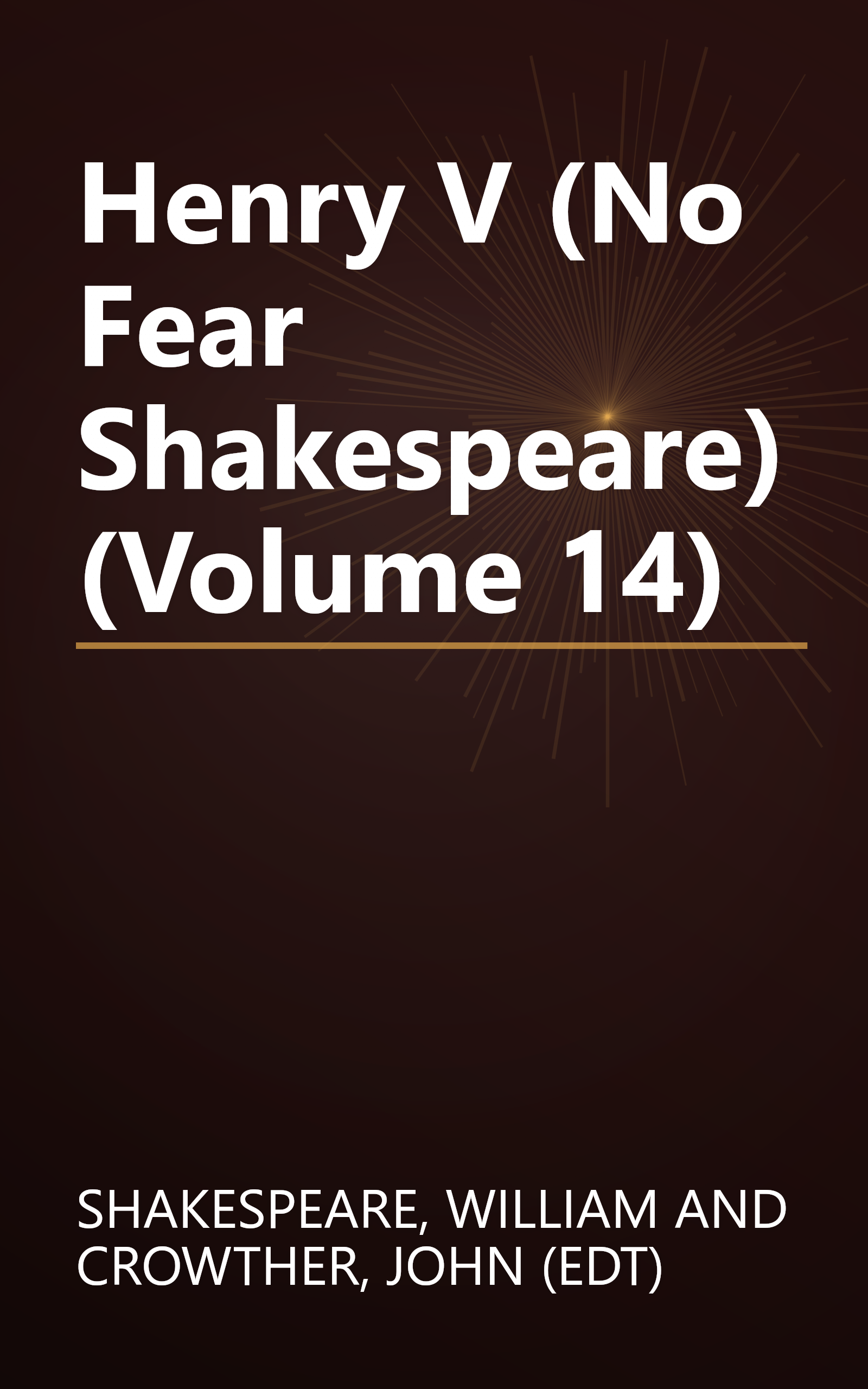Henry V (No Fear Shakespeare) (Volume 14) book cover