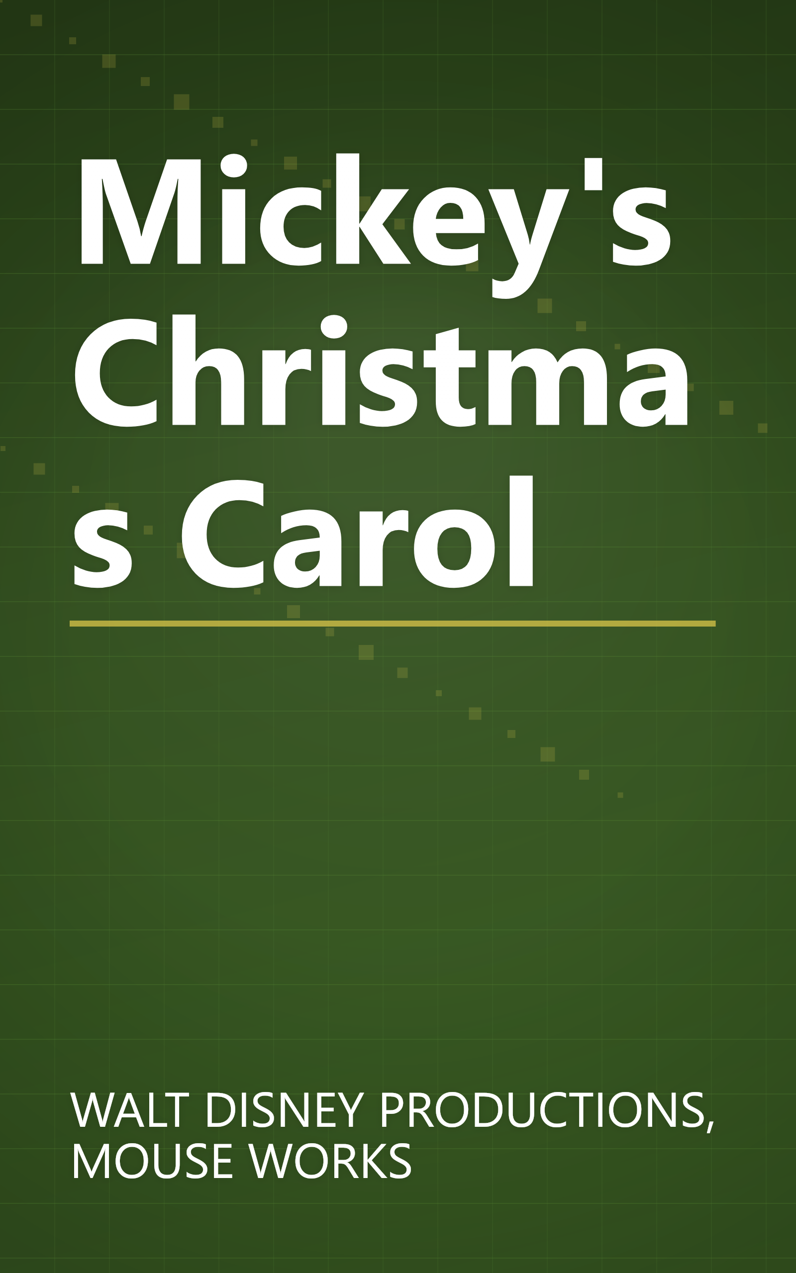 Mickey's Christmas Carol book cover