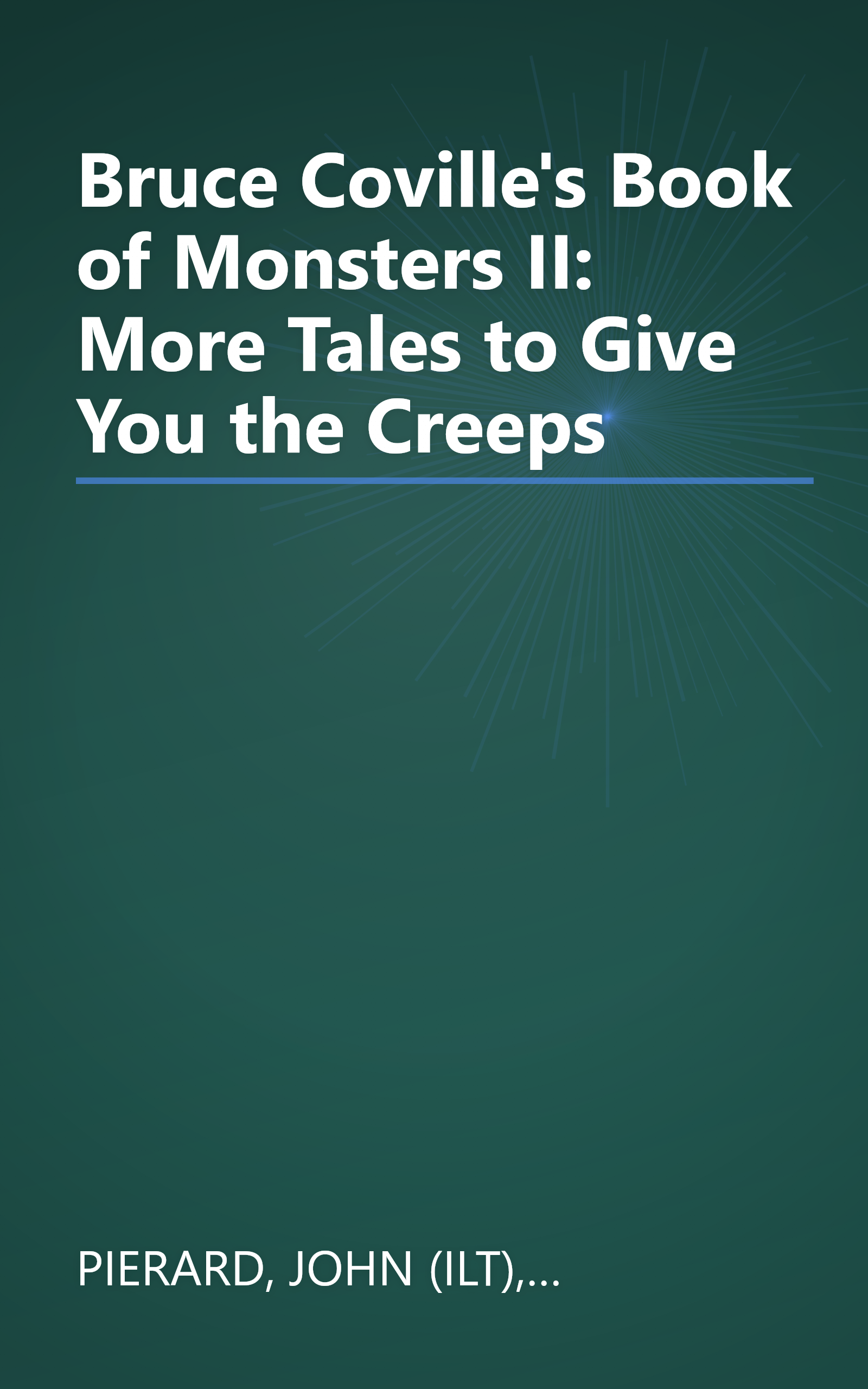 Bruce Coville's Book of Monsters II: More Tales to Give You the Creeps book cover