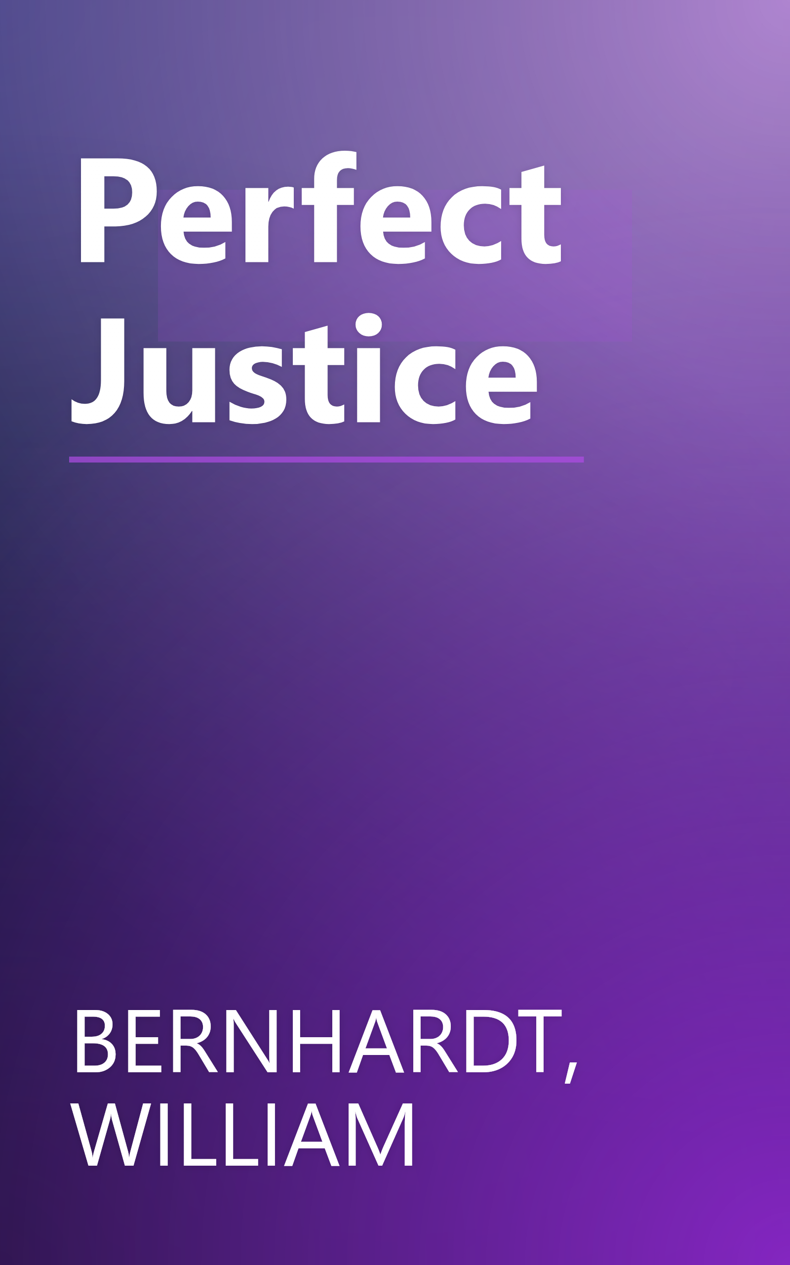 Perfect Justice book cover