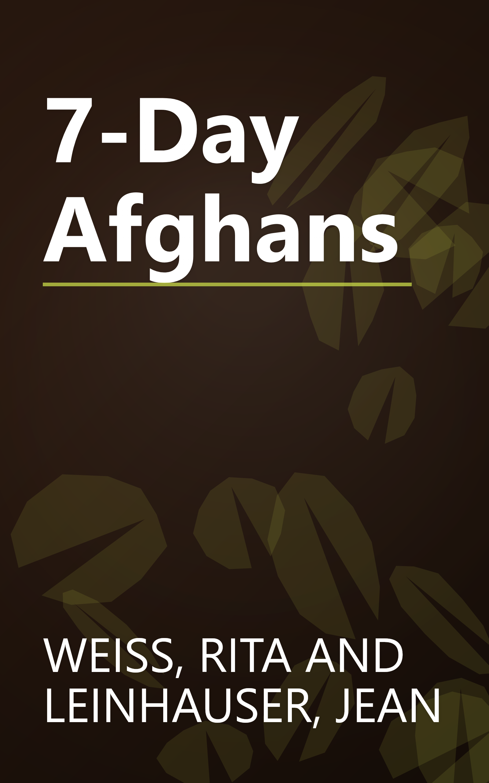 7-Day Afghans book cover