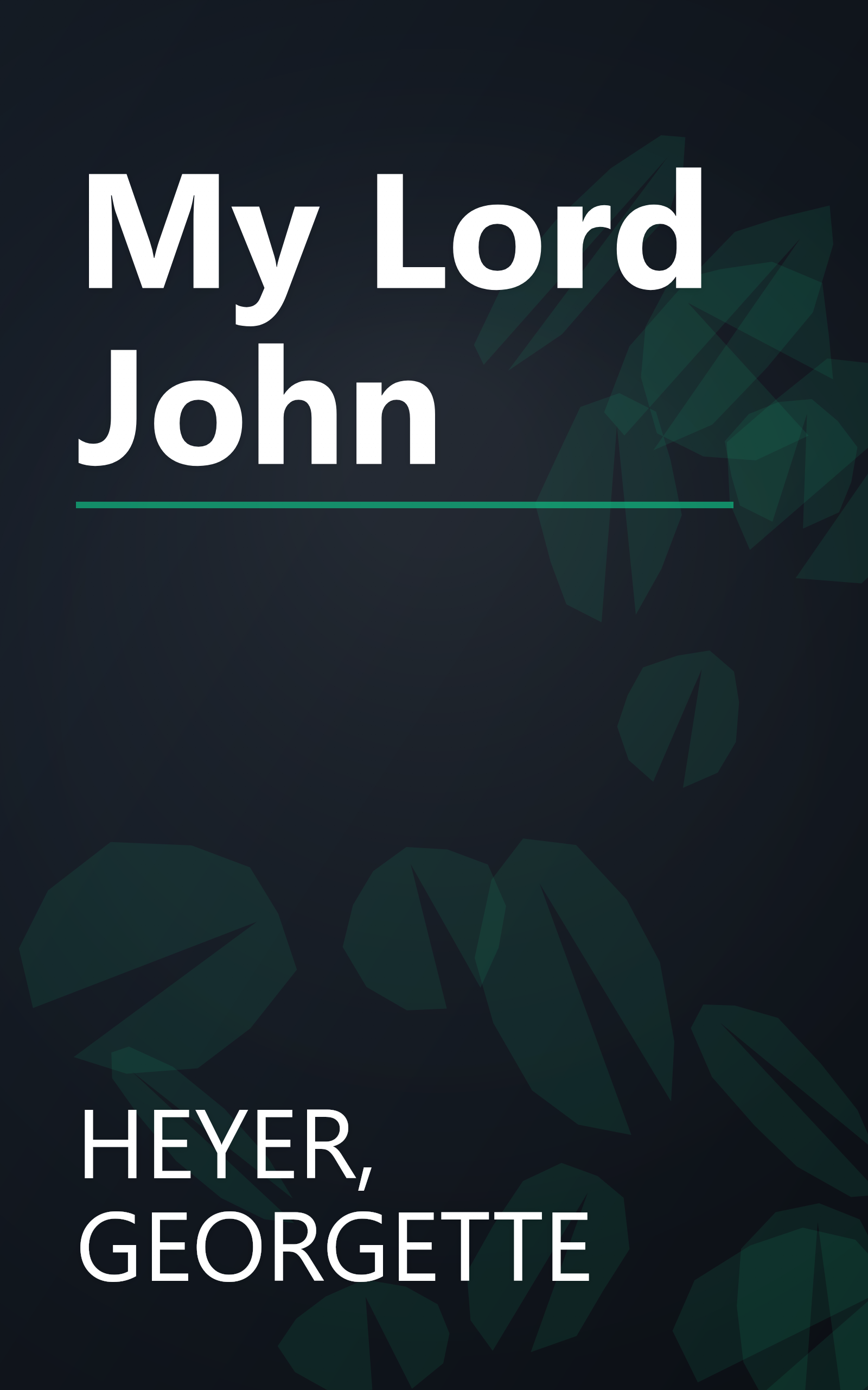 My Lord John book cover