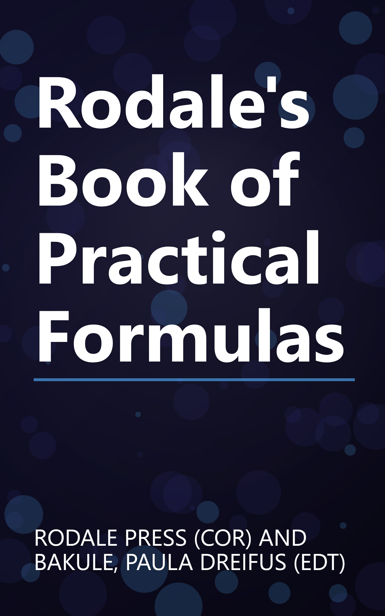 Rodale's Book of Practical Formulas book cover