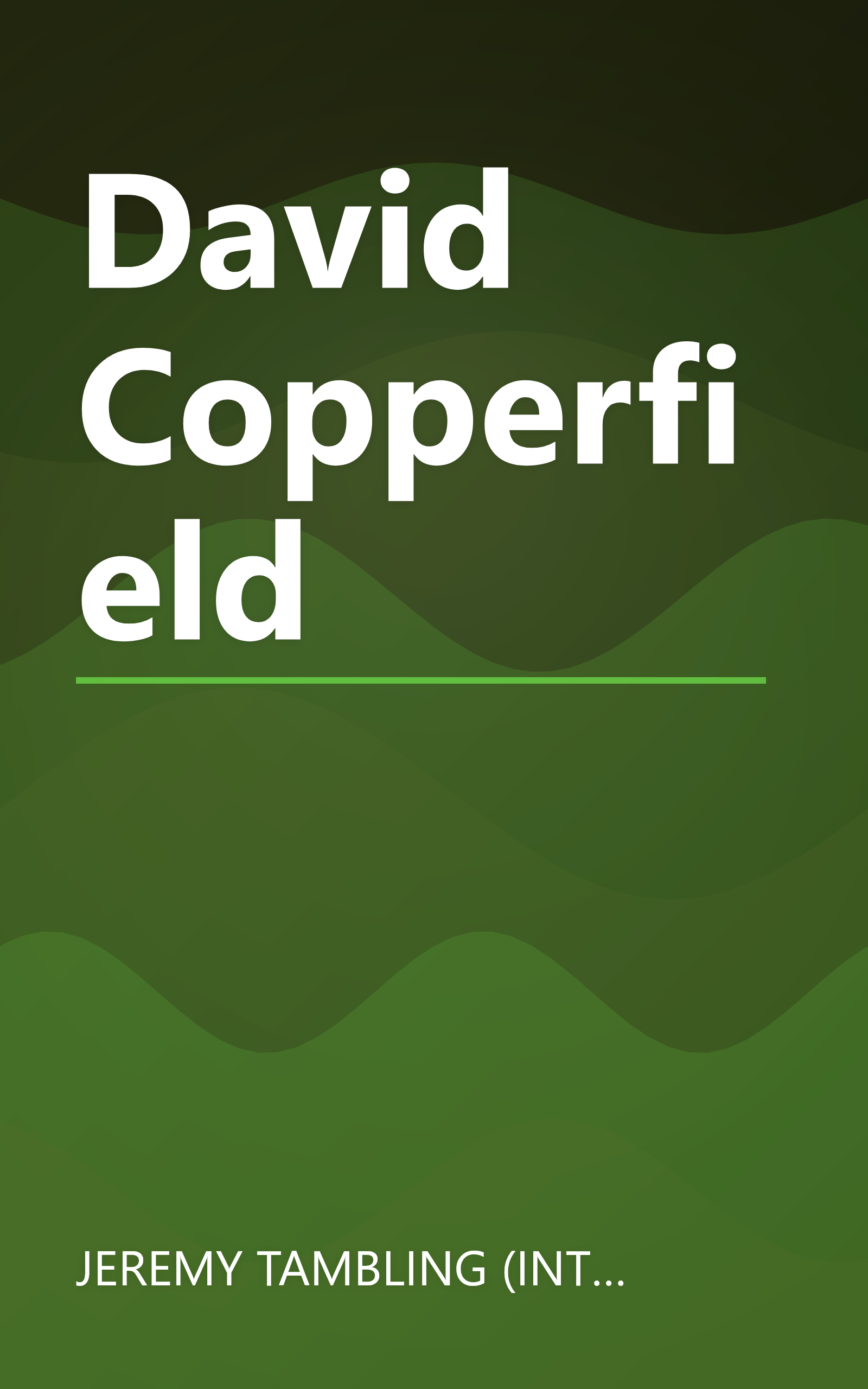 David Copperfield book cover