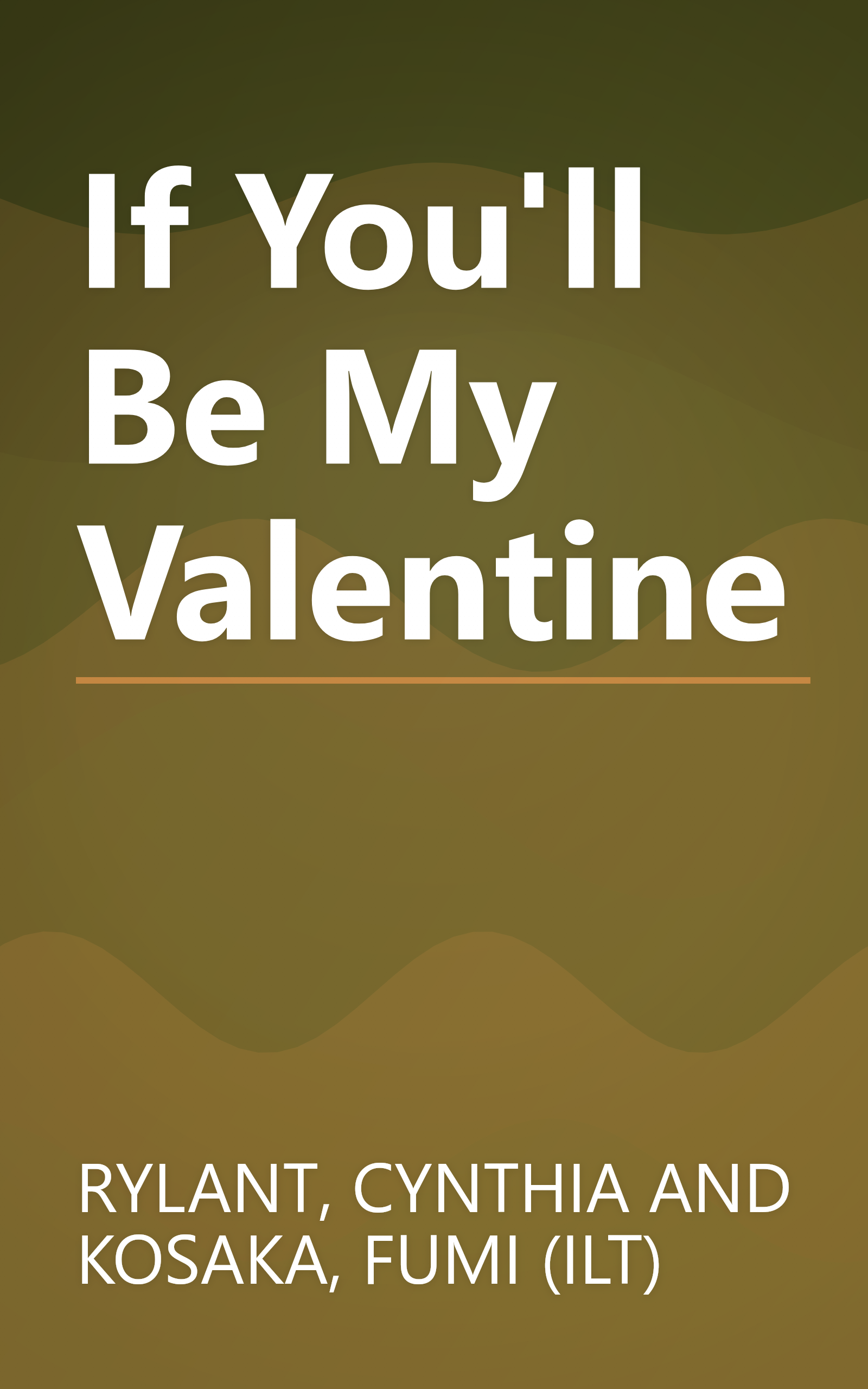 If You'll Be My Valentine book cover