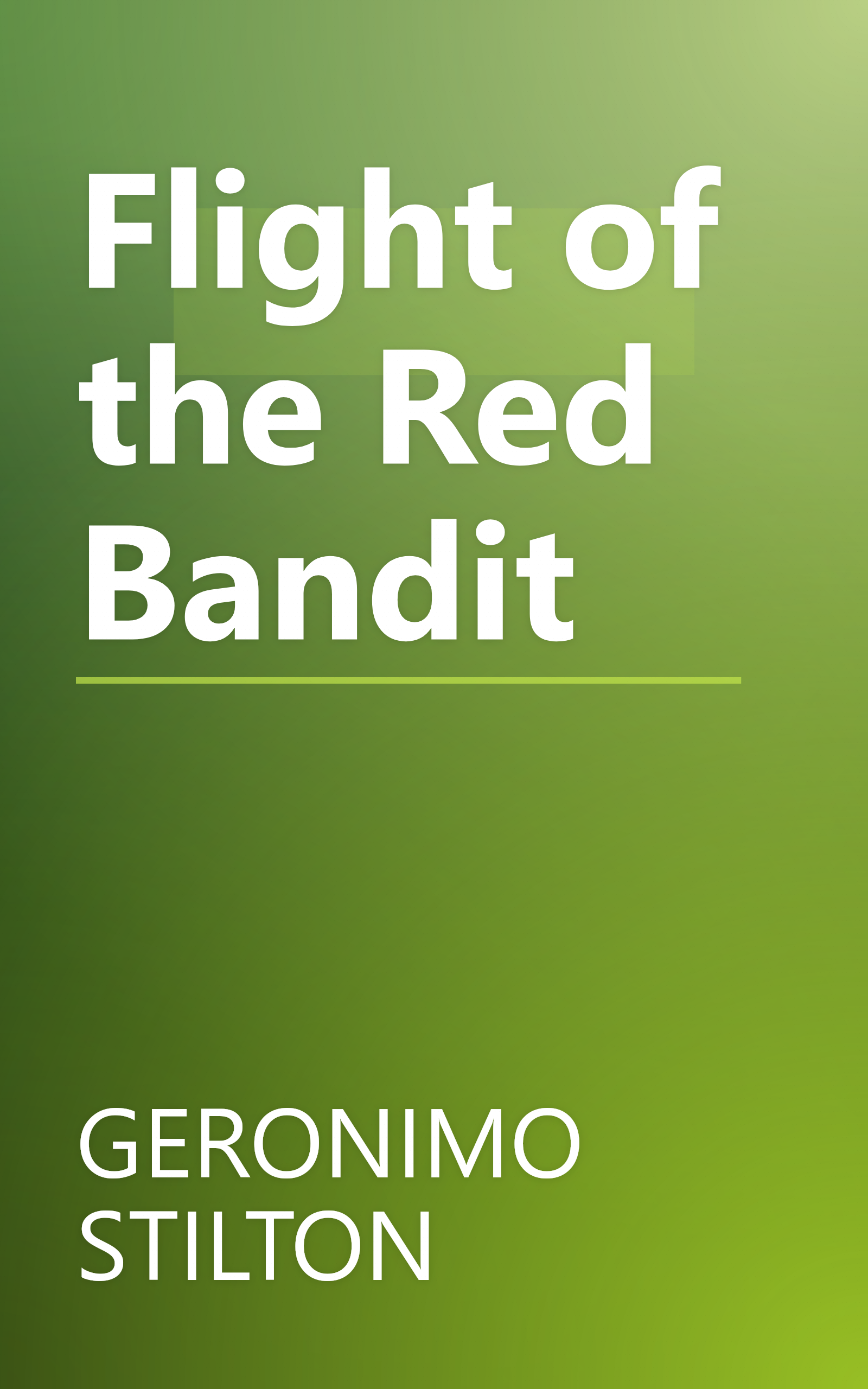Flight of the Red Bandit book cover