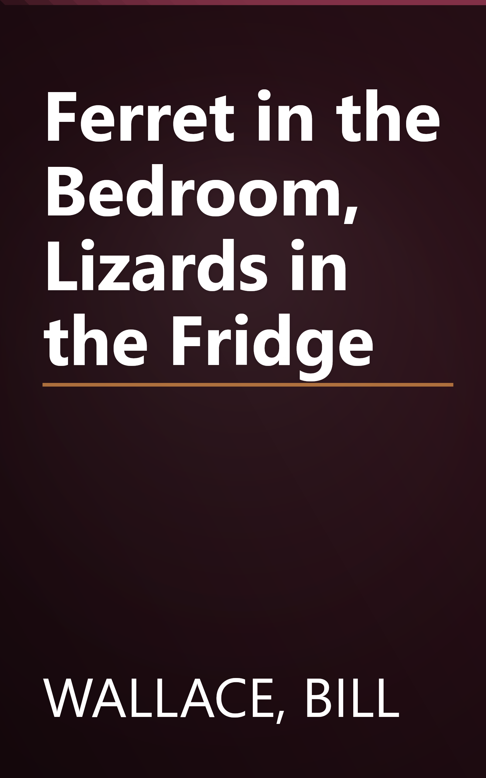 Ferret in the Bedroom, Lizards in the Fridge book cover