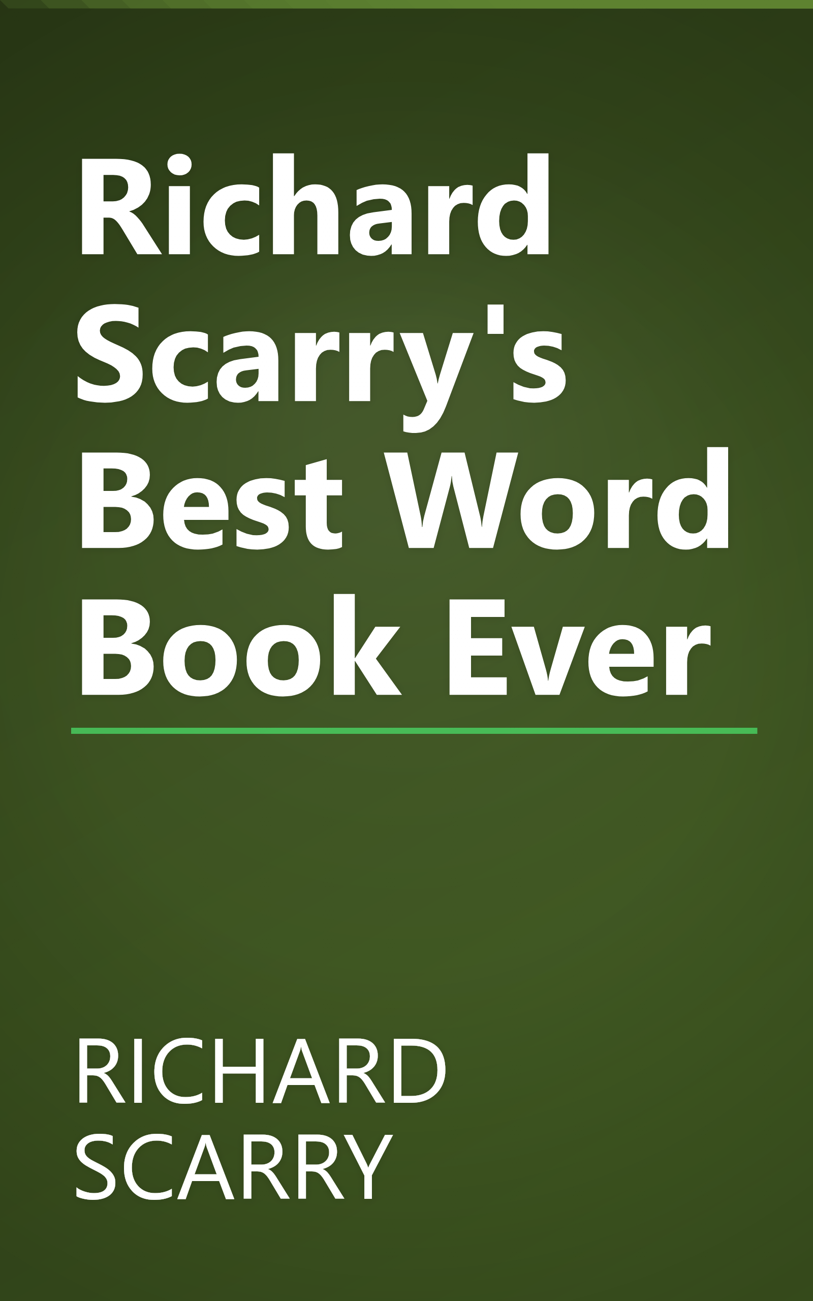 Richard Scarry's Best Word Book Ever book cover