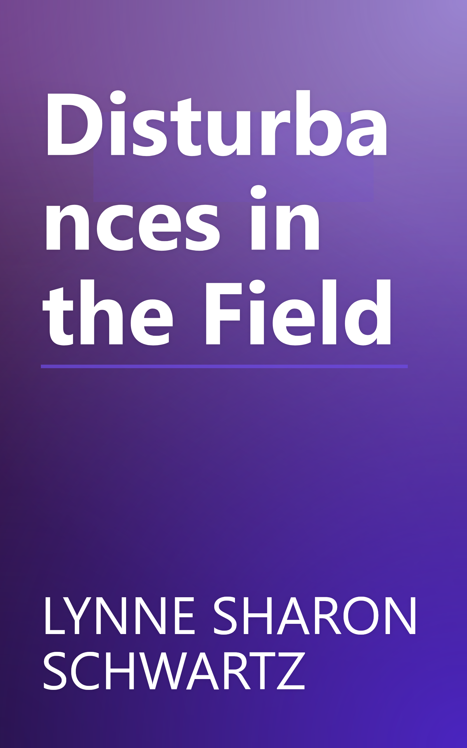 Disturbances in the Field book cover