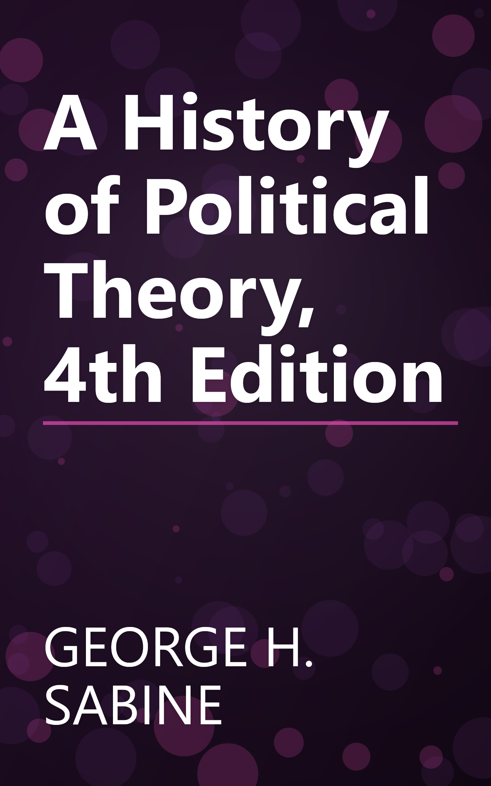 A History of Political Theory, 4th Edition book cover