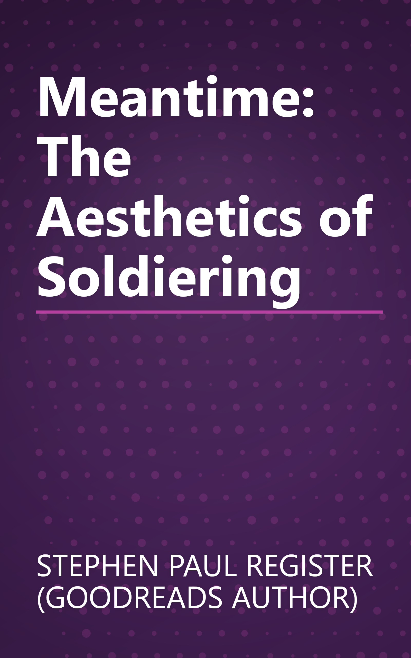 Meantime: The Aesthetics of Soldiering book cover