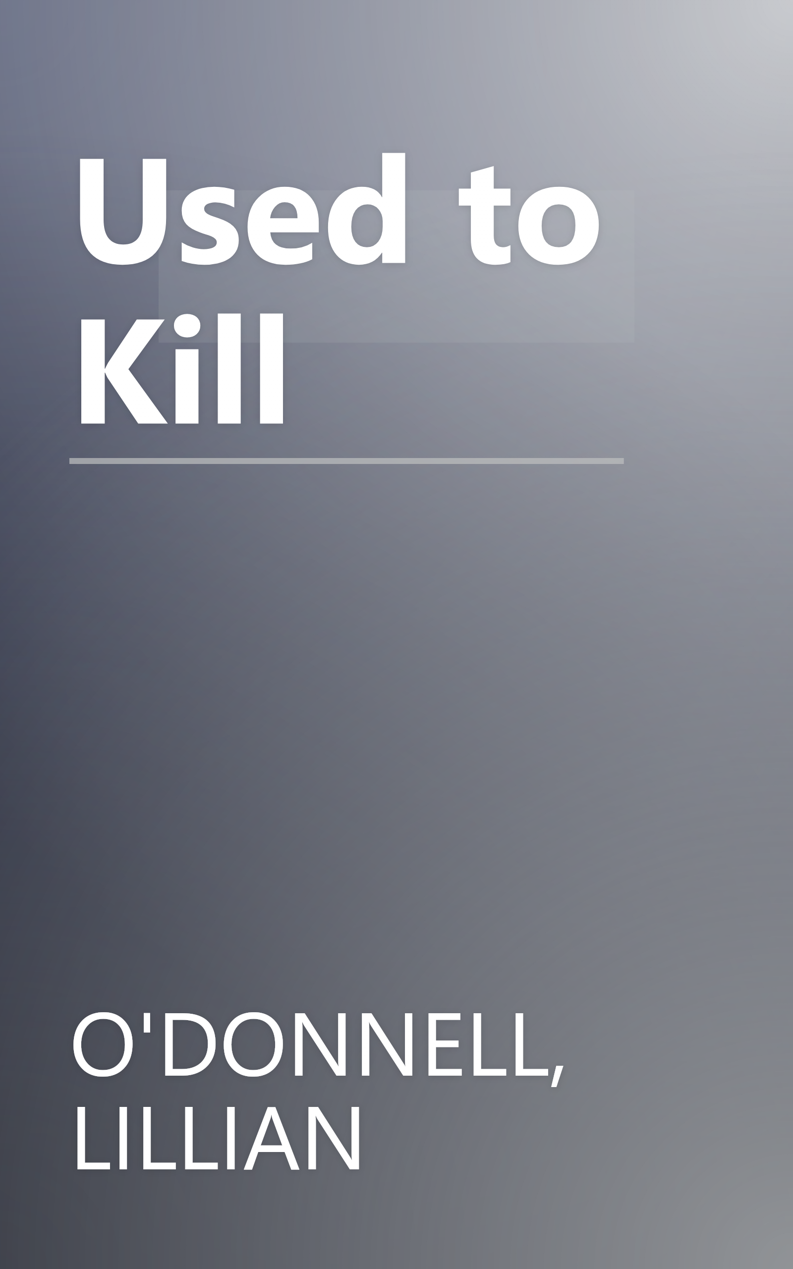 Used to Kill book cover