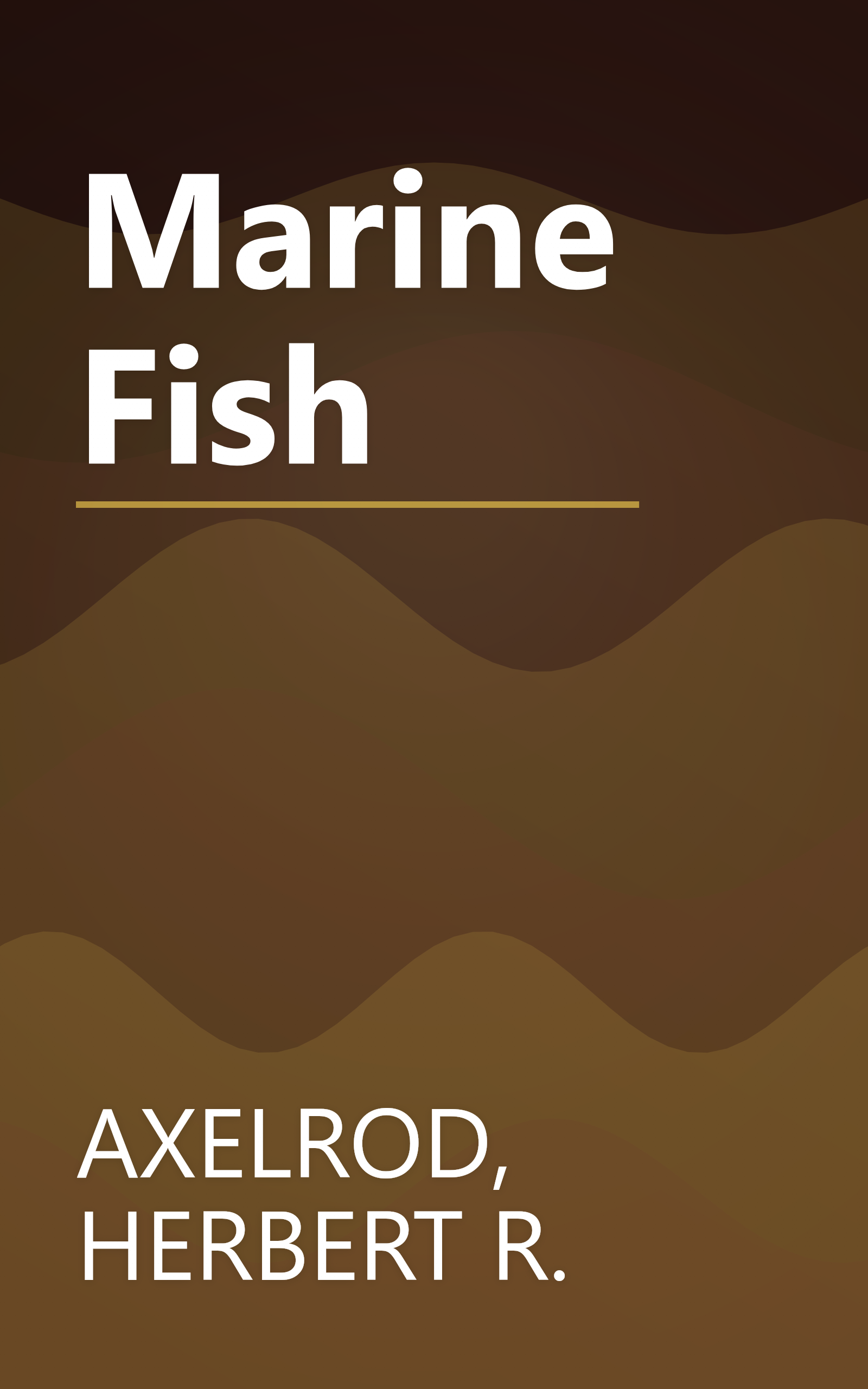 Marine Fish book cover