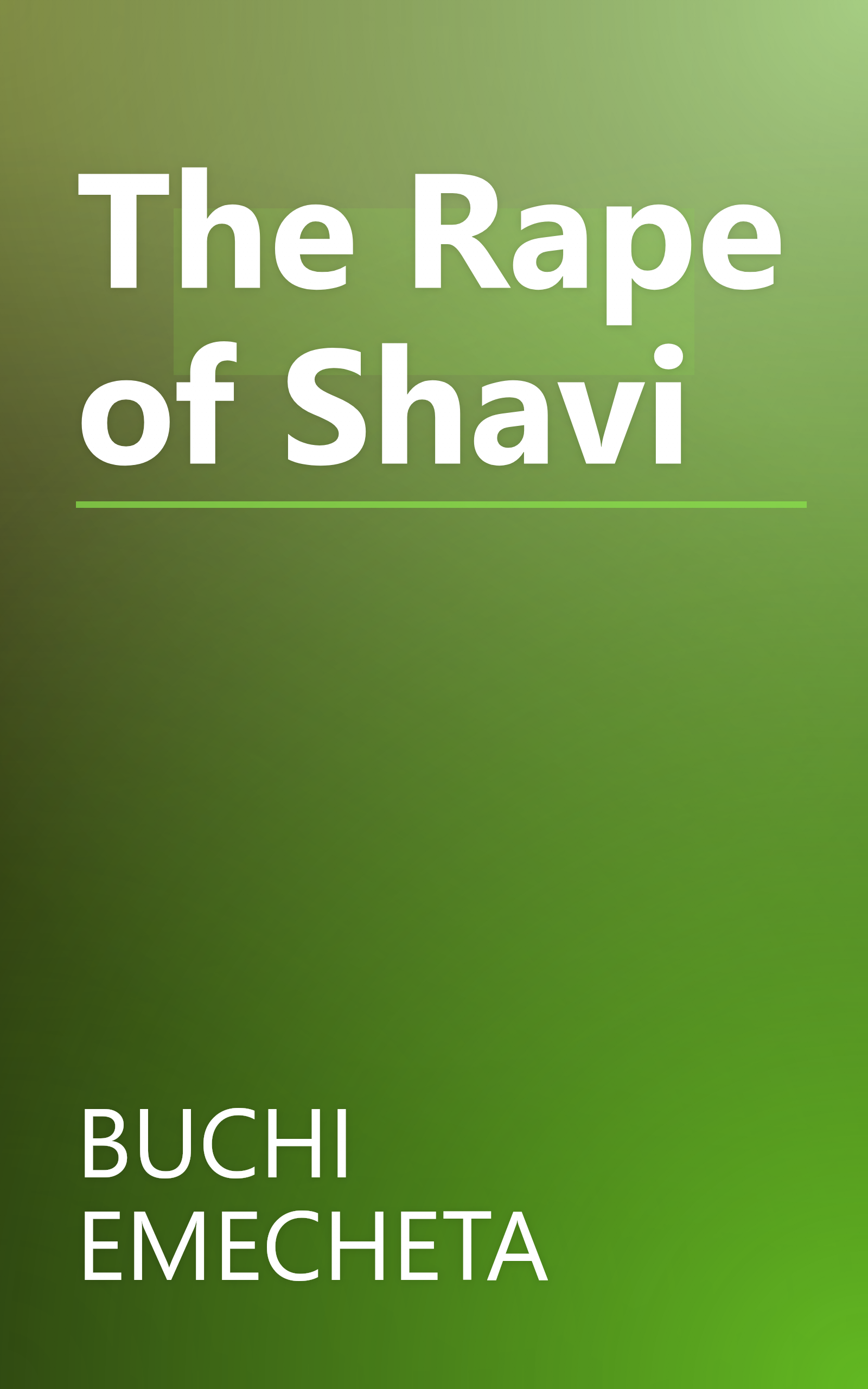 The Rape of Shavi book cover