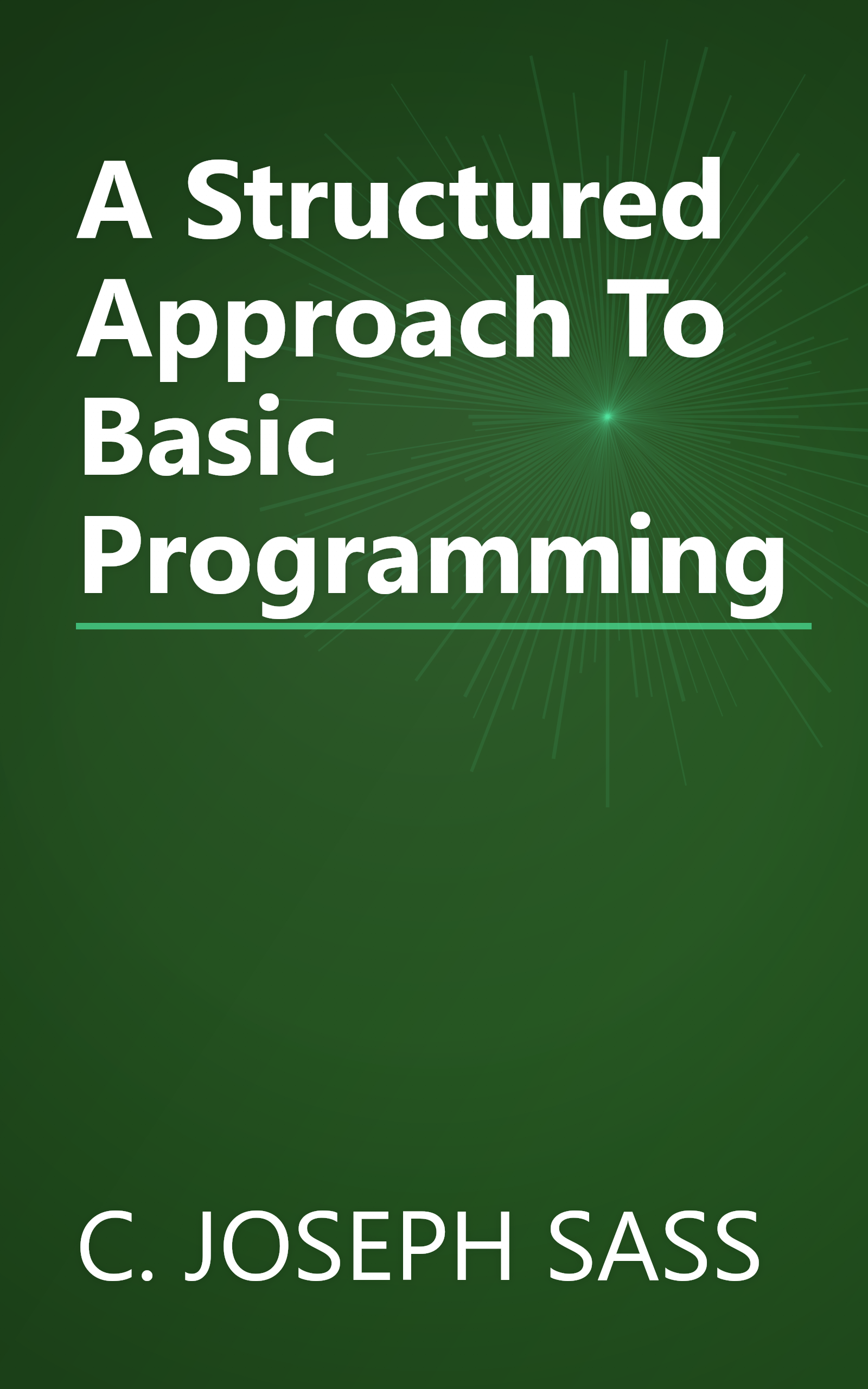 A Structured Approach To Basic Programming book cover