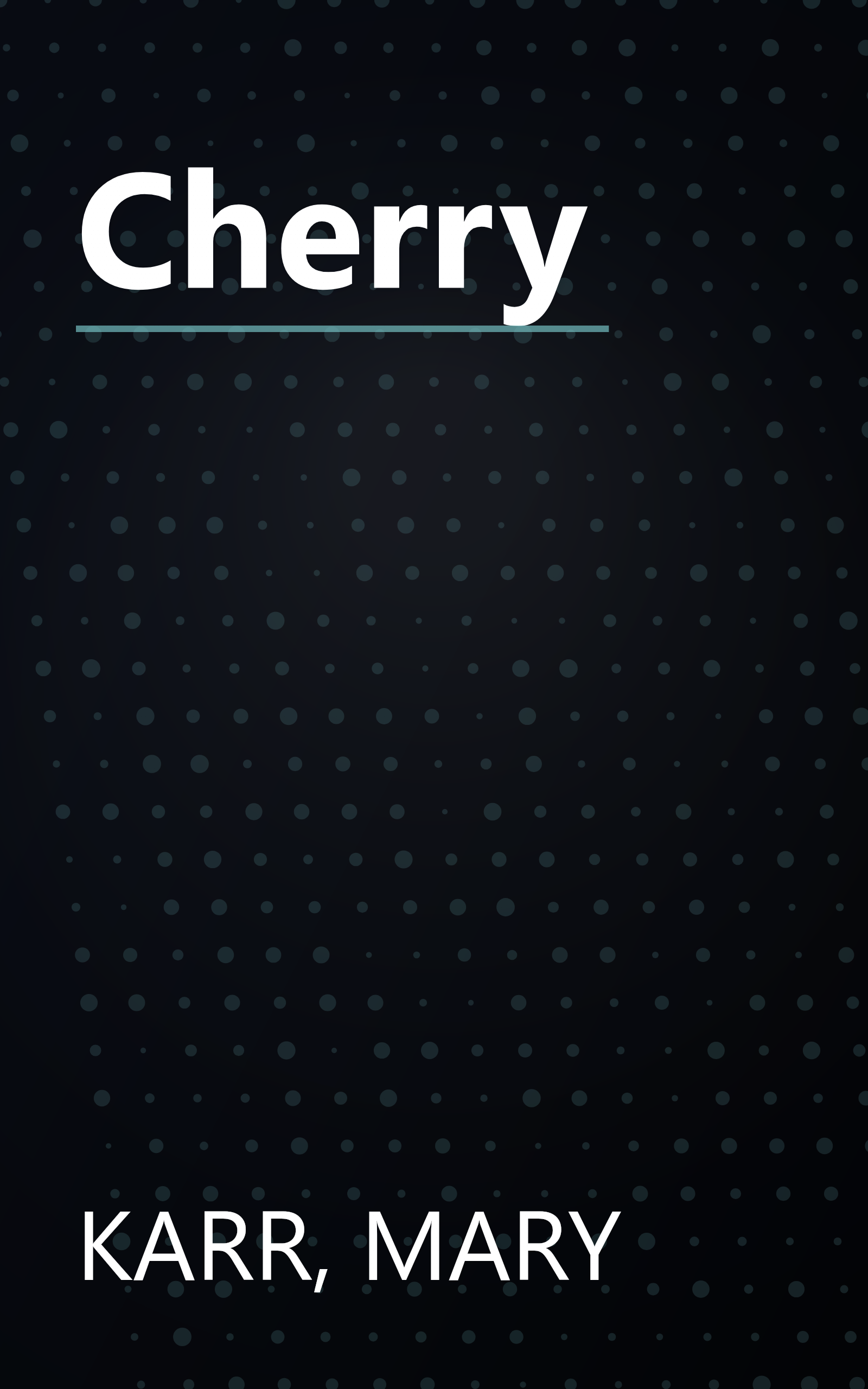 Cherry book cover