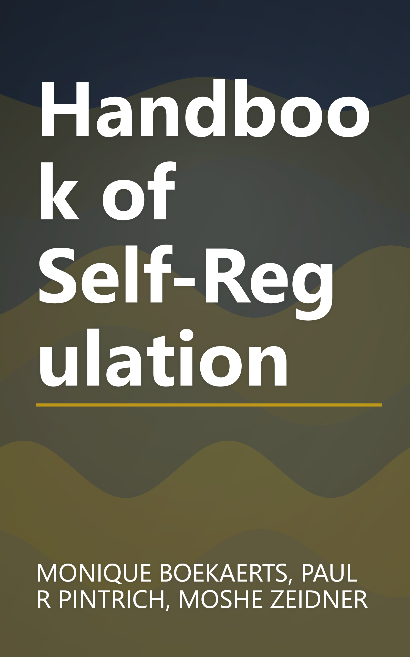 Handbook of Self-Regulation book cover
