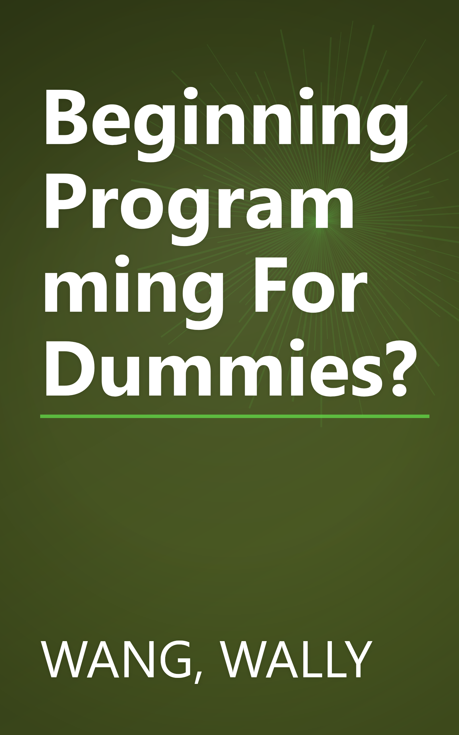 Beginning Programming For Dummies? book cover