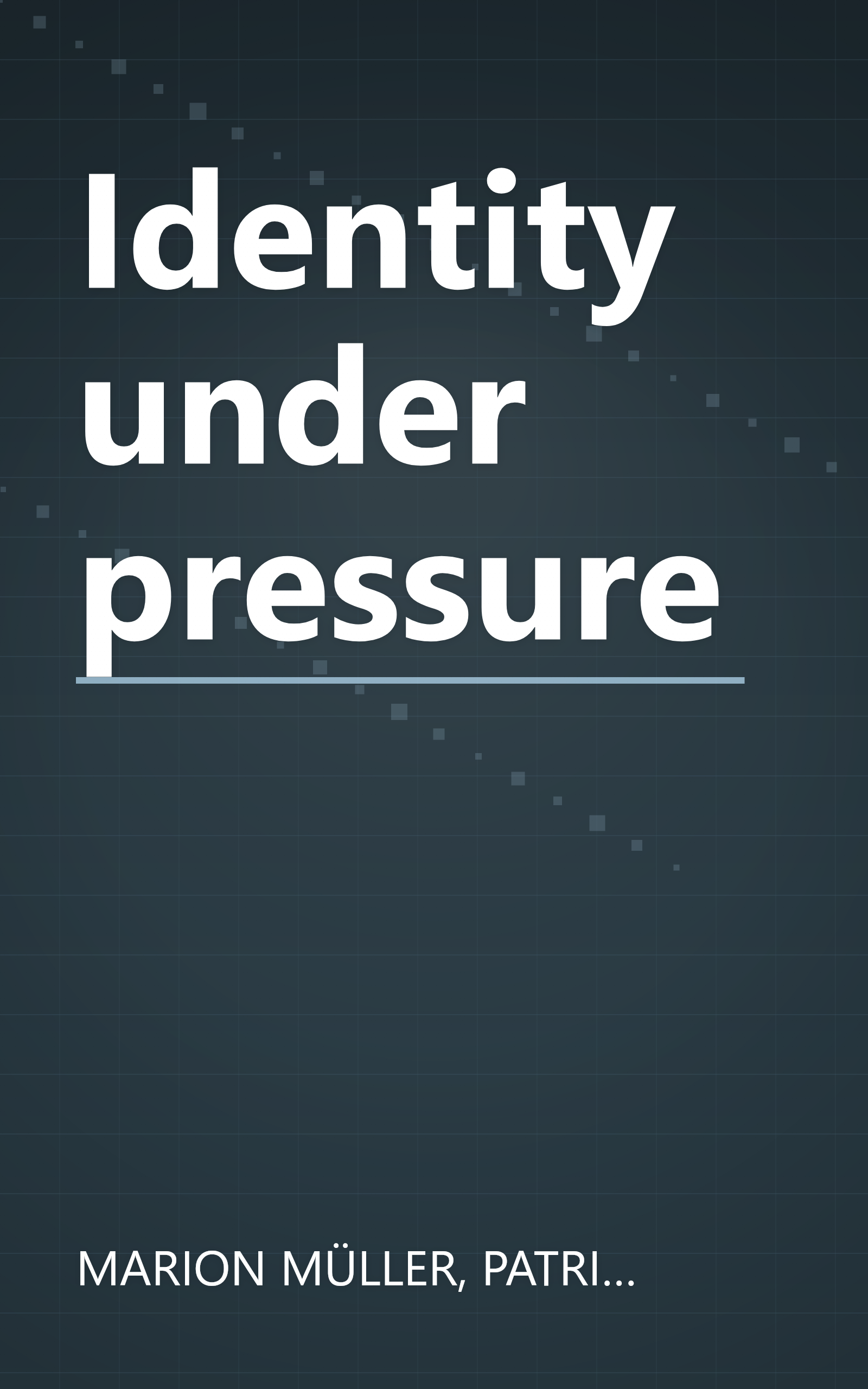 Identity under pressure book cover