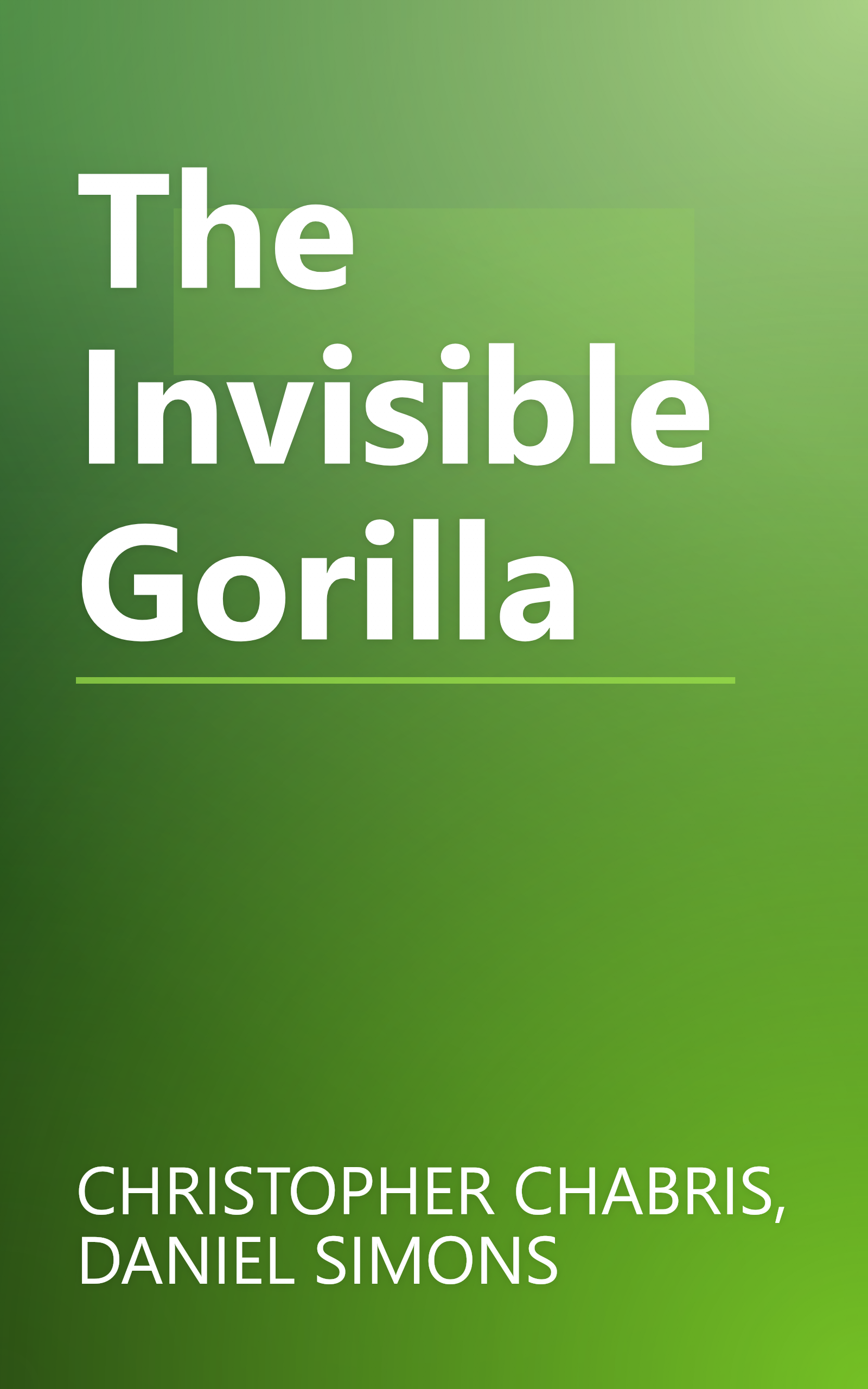 The Invisible Gorilla book cover