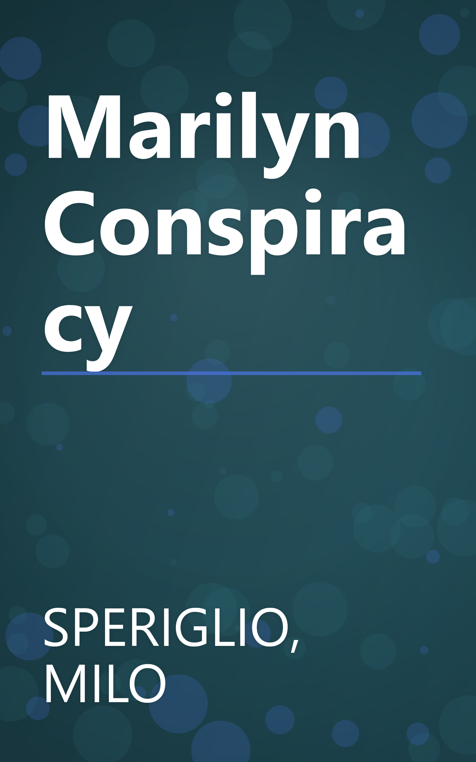 Marilyn Conspiracy book cover